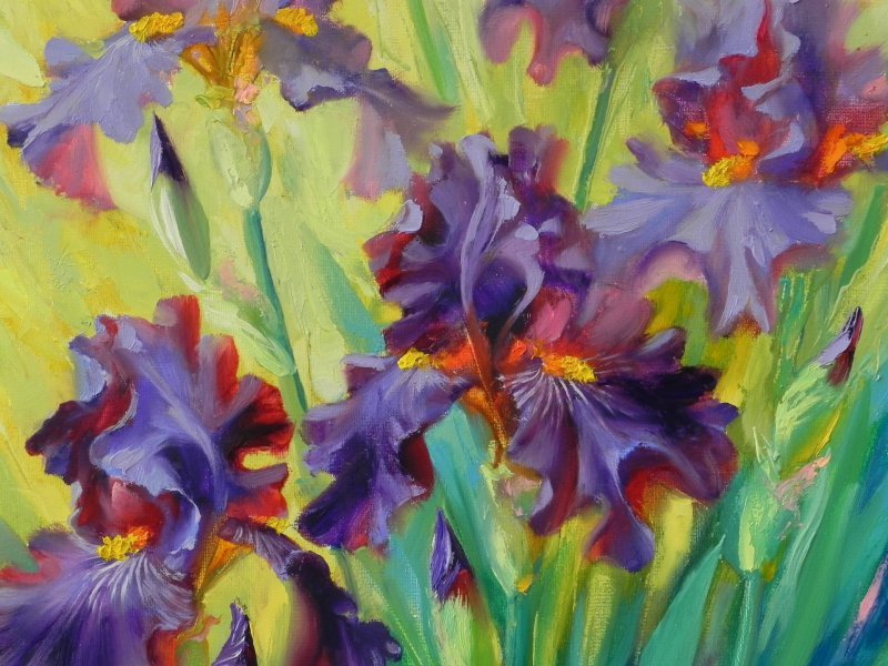 IRIS by Yurii Novikov Painting by NOVIKOVARTFAMILY