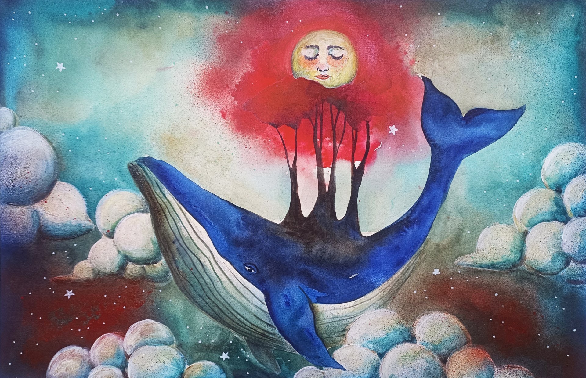 The Quiet Voyage Painting by Evgenia Smirnova