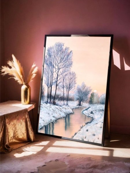 Winter Glow Painting by Asti Loremar - Jose Art Gallery