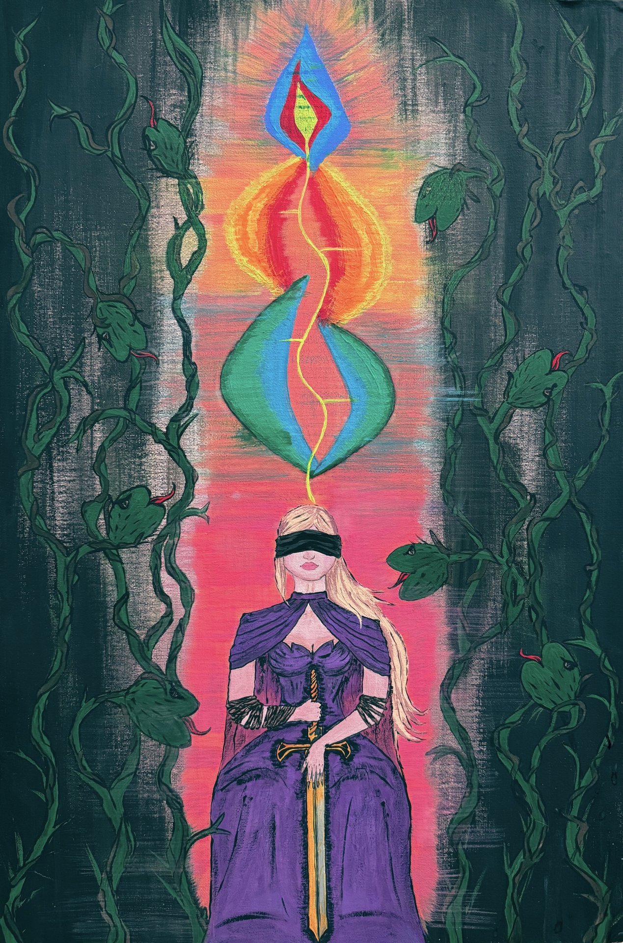 A girl with a sword: strength and protection of the family Photography ...