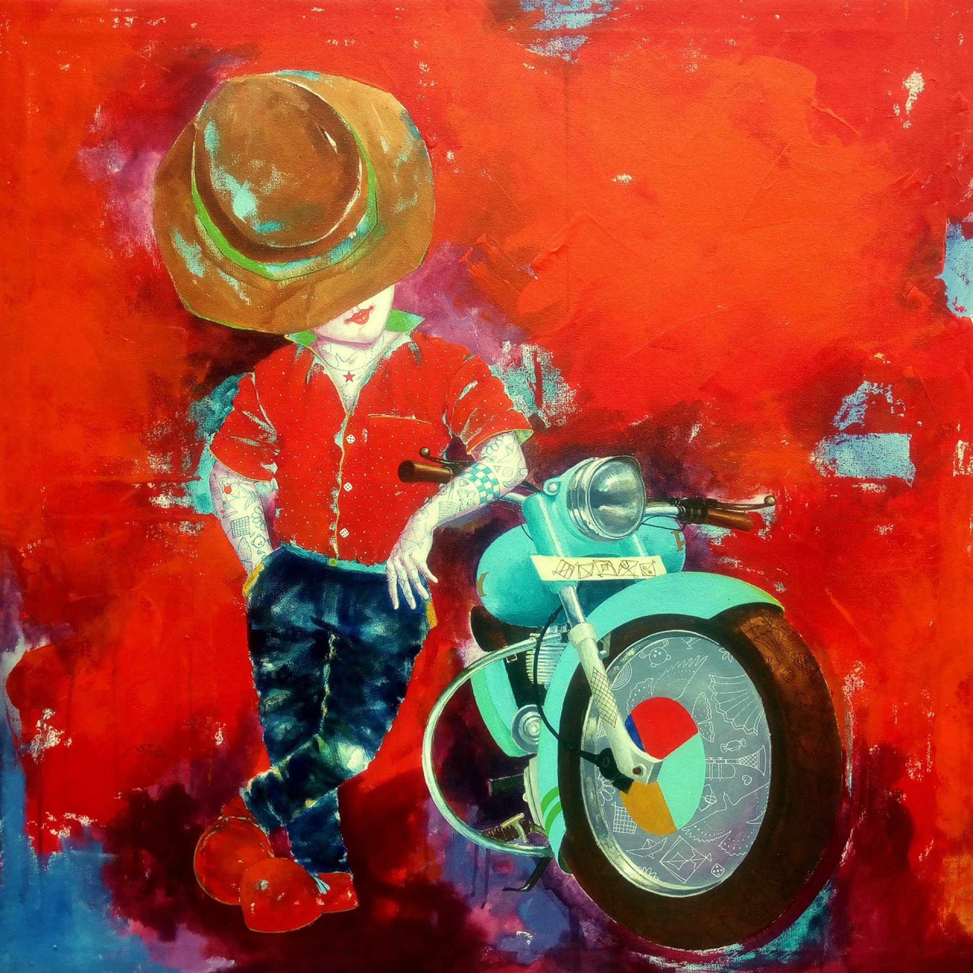 Passion of the childhood xv Painting by Shiv Kumar Soni