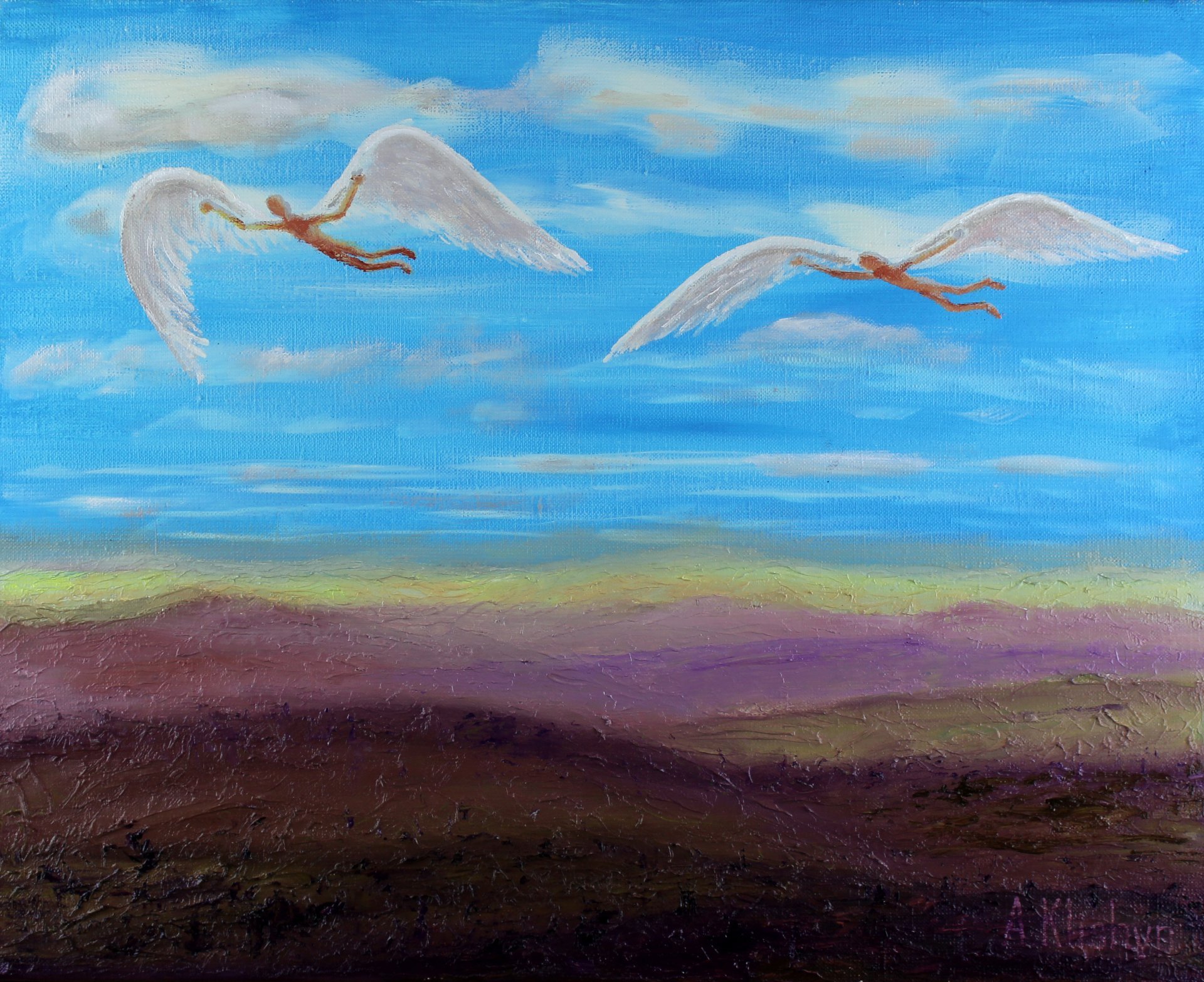 Icarus Painting by Andriy Klishyn - Jose Art Gallery