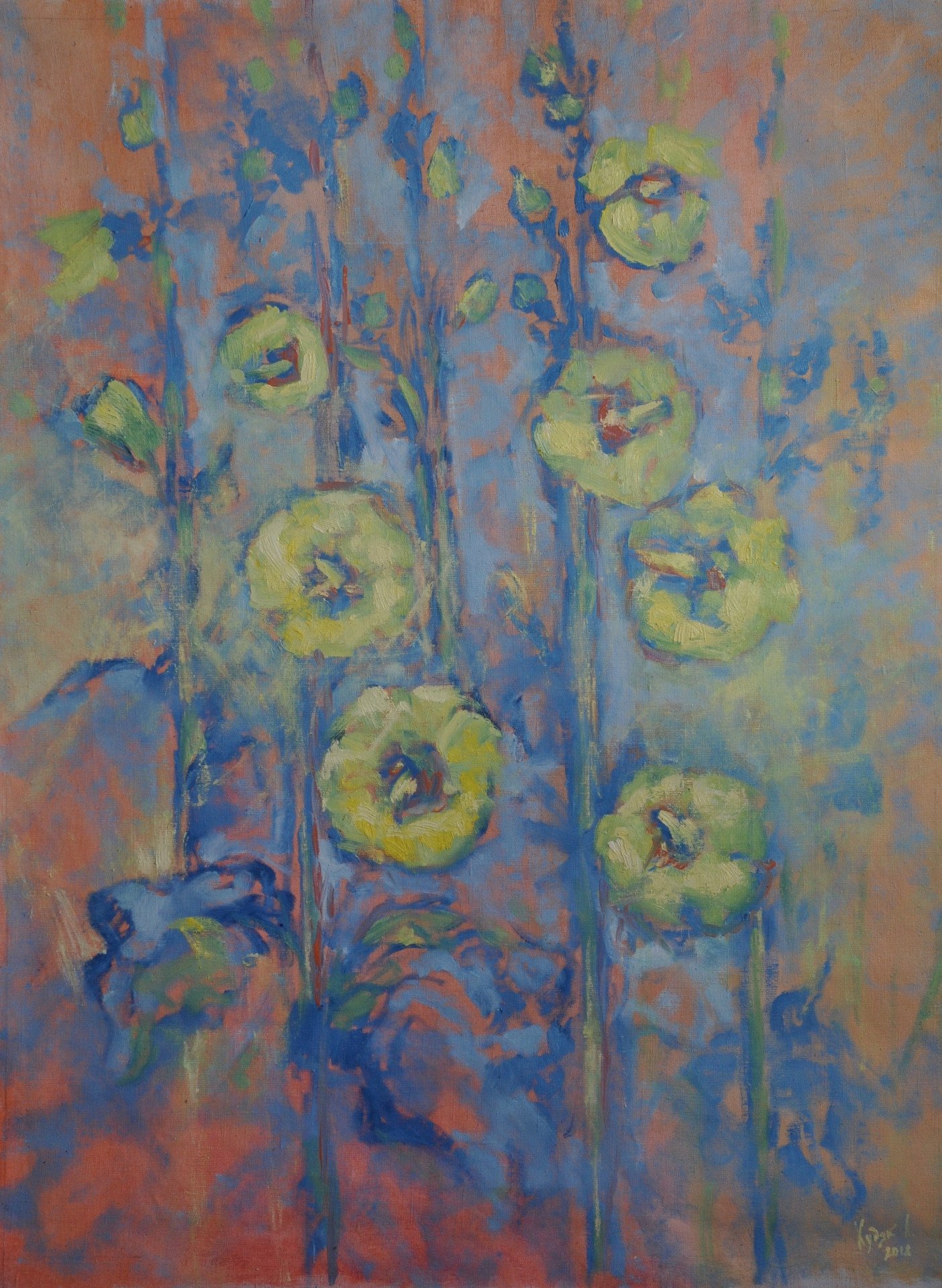 Mallow Painting by Lyubomyr Khudyak - Jose Art Gallery