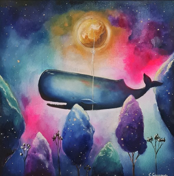 Carrying the Impossible Painting by Evgenia Smirnova