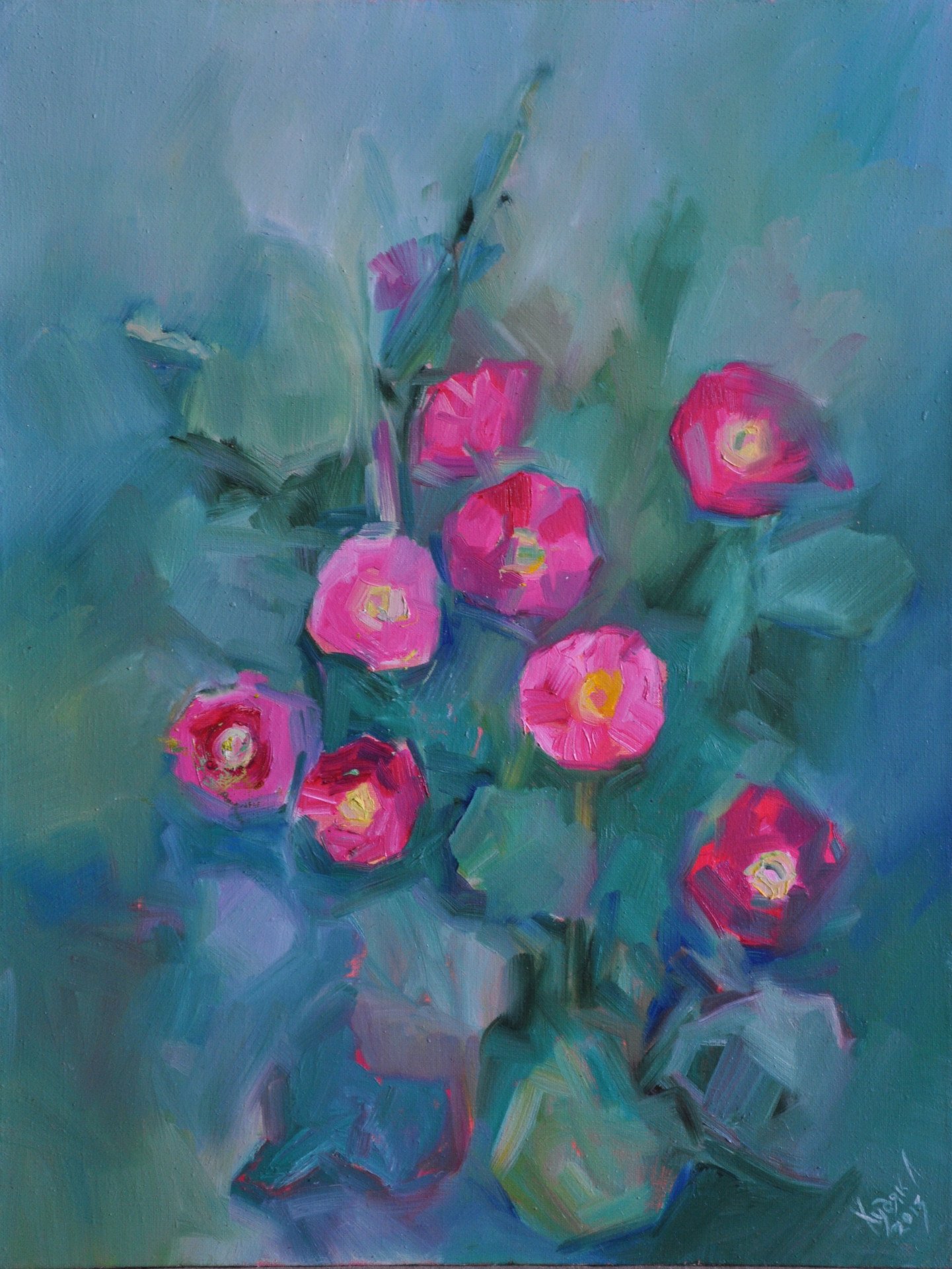 Mallow Painting by Lyubomyr Khudyak - Jose Art Gallery