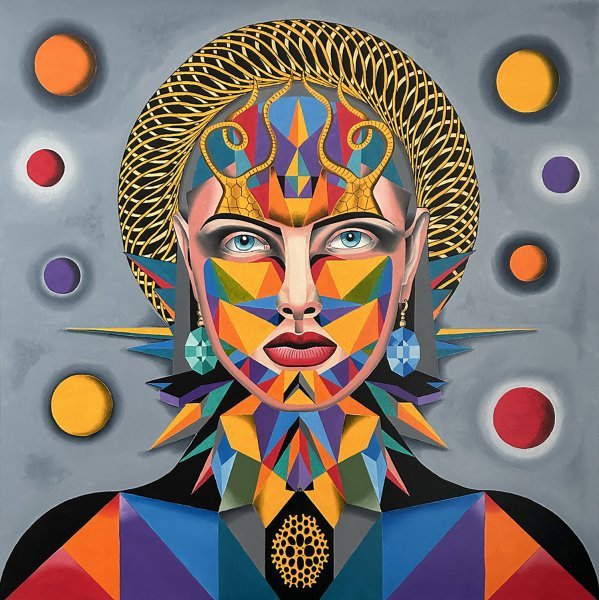 Queen Metropolis Painting by Lorenzo Monegato