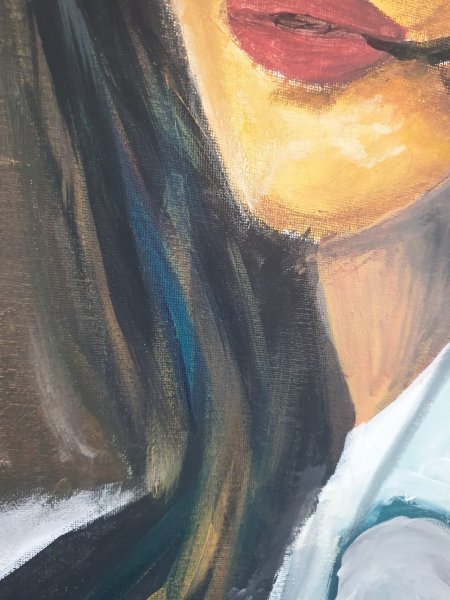 Behind the Blue | Paint Painting by Eddie Davidov
