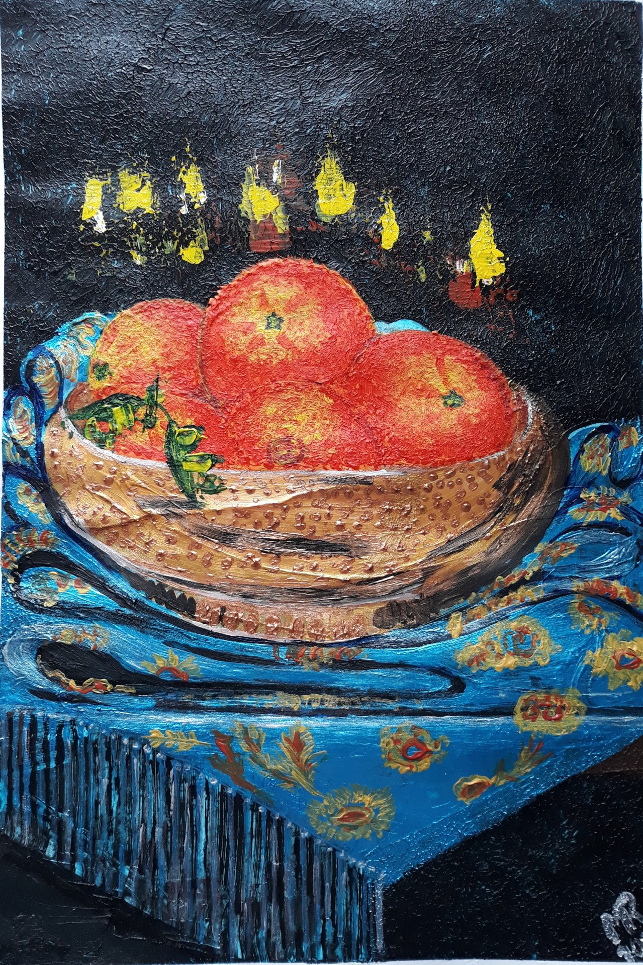 Still life-008. Painting by Marie Ruda - Jose Art Gallery