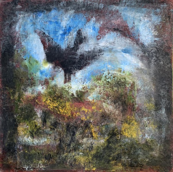 The Bird of Happiness Drawing - Lora Paulava