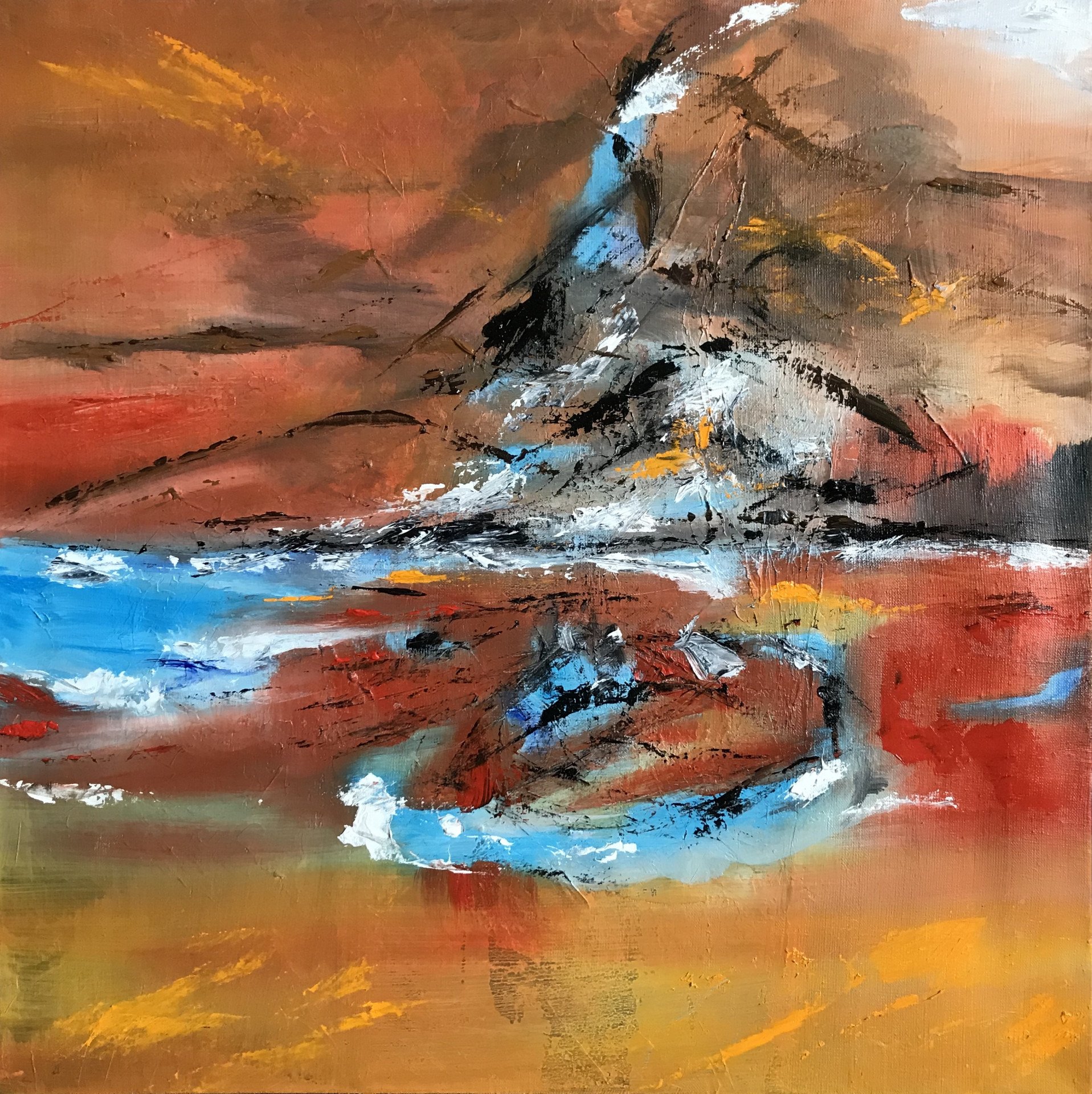 Running Painting by Alexander Radtke - Jose Art Gallery