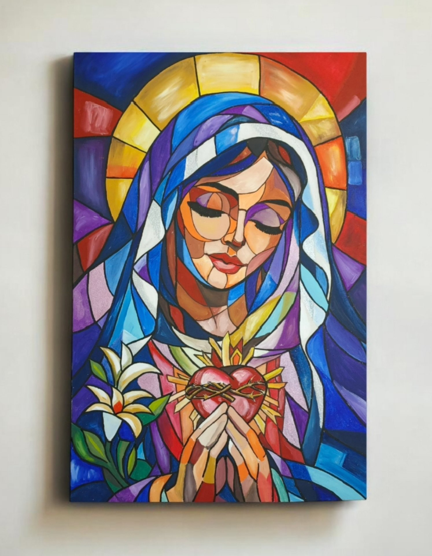 Corazón de luz Pintura de hugo bonilla - Jose Art Gallery