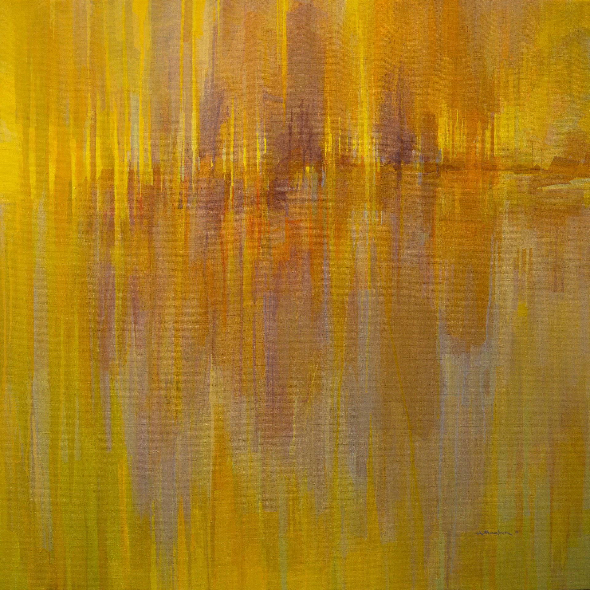 Peregrino amarillo Pintura de Nikolay Kocherjuk