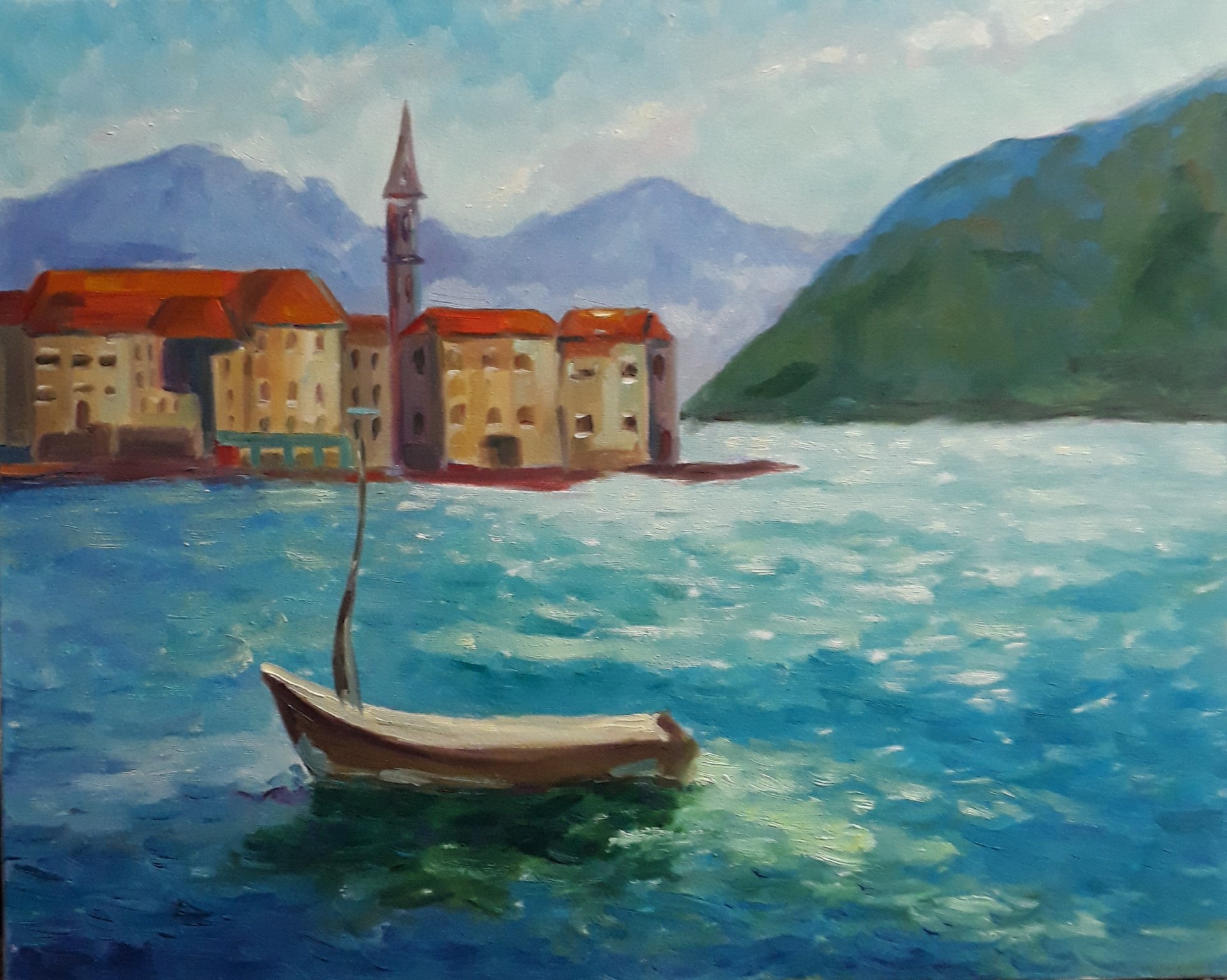 Sunny Montenegro. Painting by Tetiana Lytvynenko