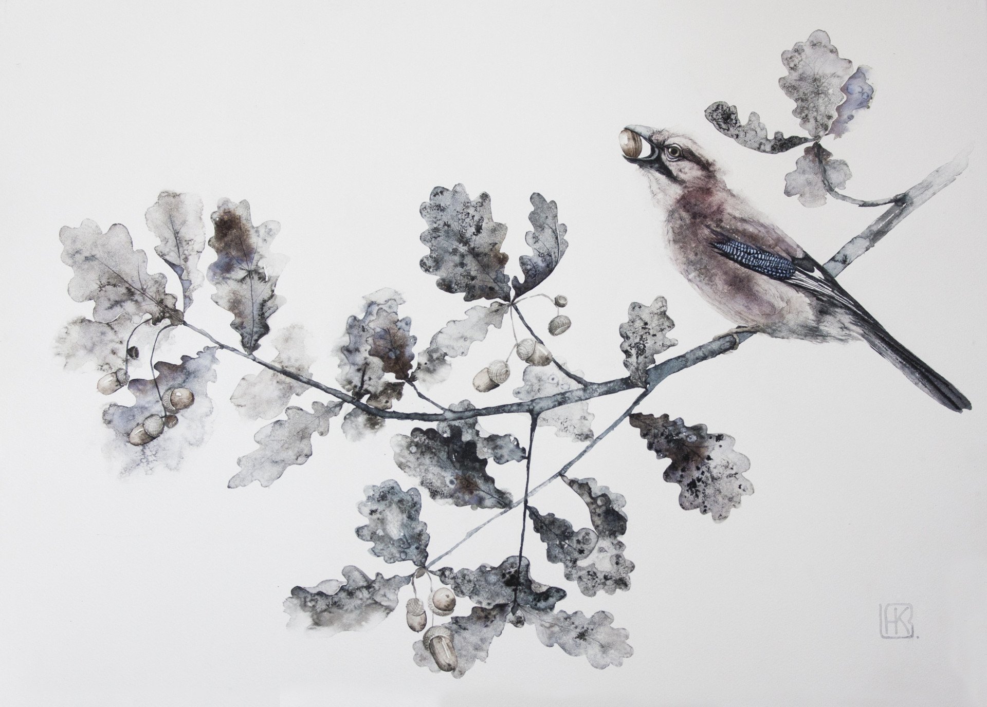 Roble Dibujo - Kirman Nelli - Jose Art Gallery