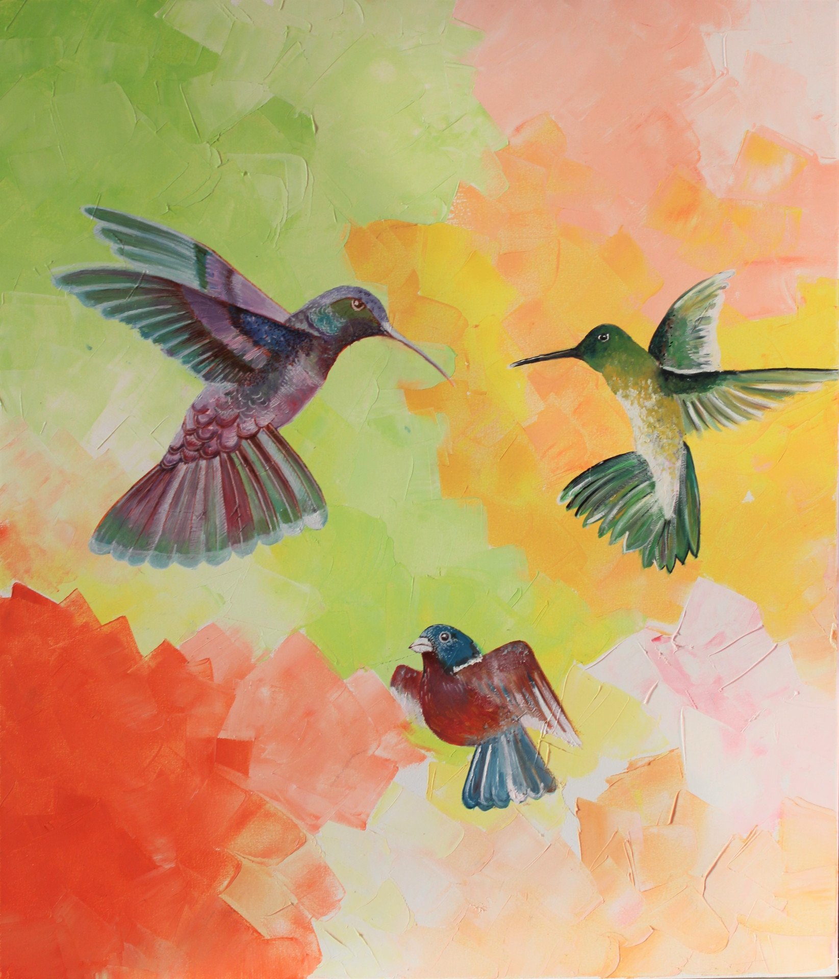 Celebrating life Painting by Olga Nikitina