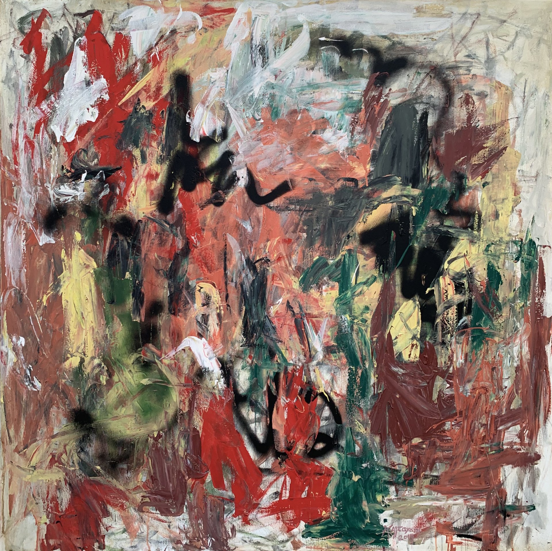 Dominant Painting by Khalid Alzayani - Jose Art Gallery