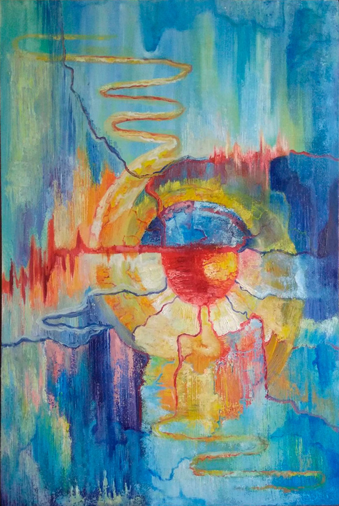 Dipping Painting by Viktoria Faliush - Jose Art Gallery