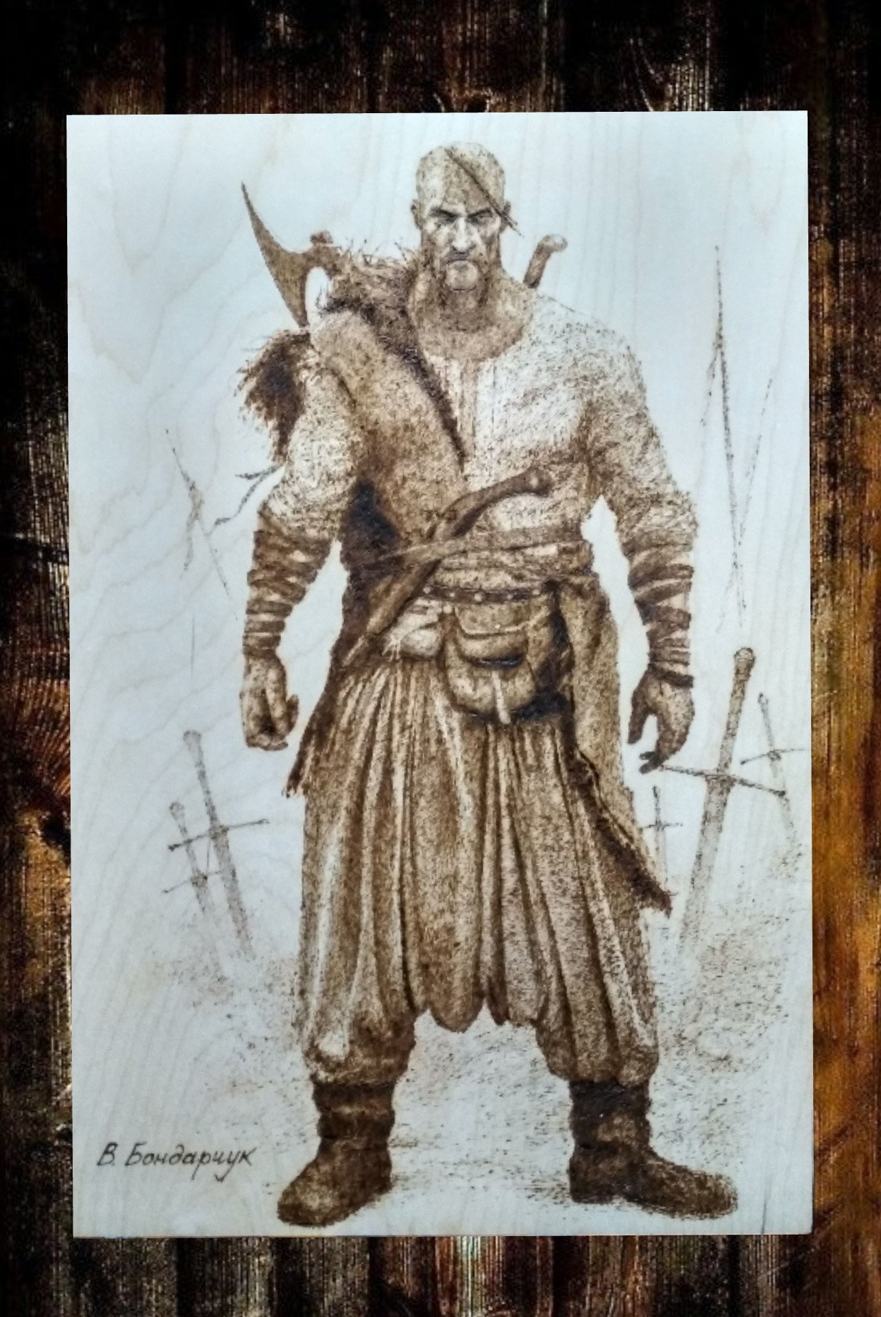 Guard Drawing - Viktor Bondarchuk - Jose Art Gallery