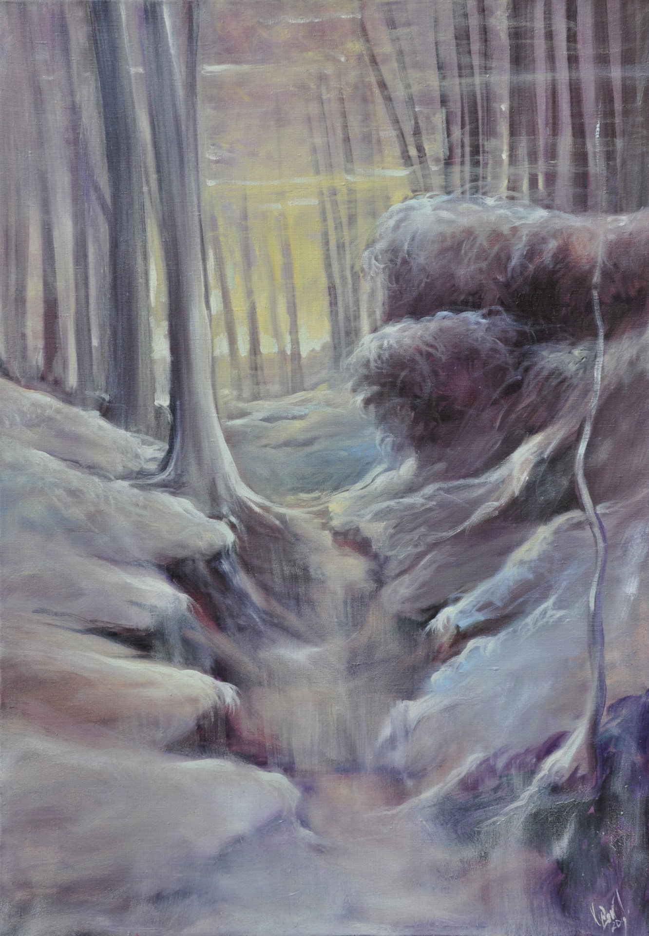 Place of silence Drawing - Lyubomyr Khudyak