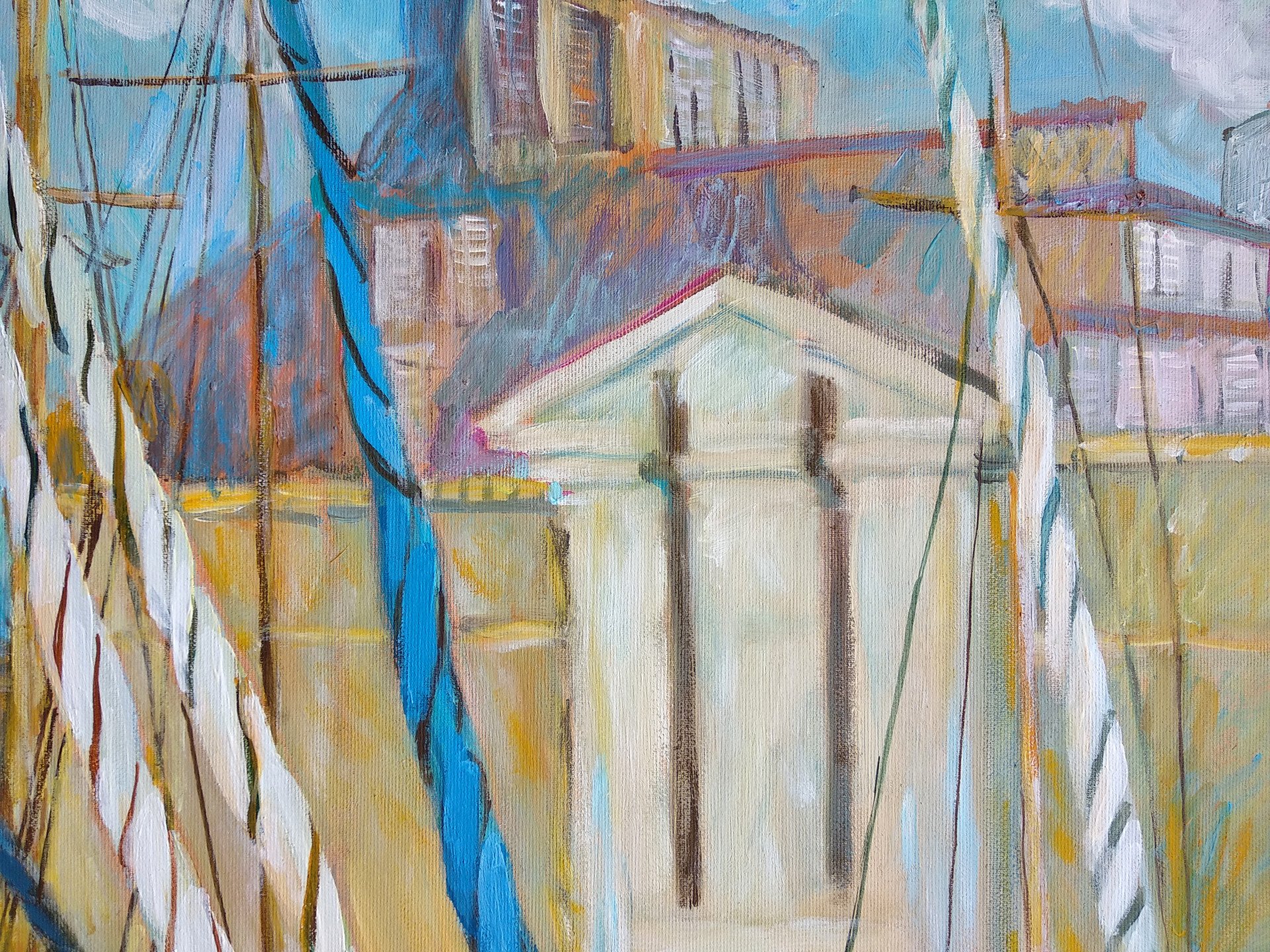 French coast. Port Painting by Iriya Belogorskaya - Jose Art Gallery