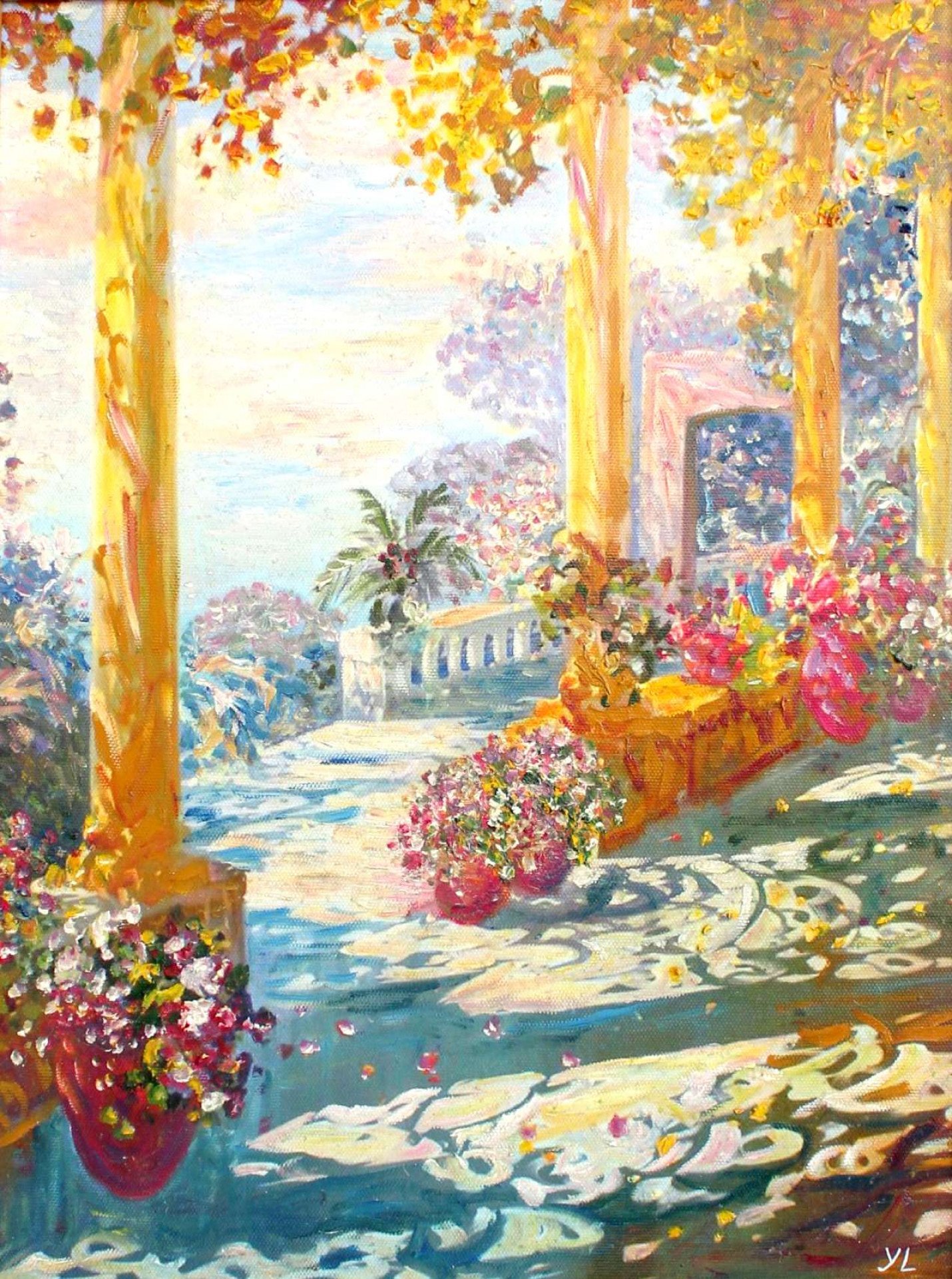 Sunny day Painting by Yulianna Lenova - Jose Art Gallery