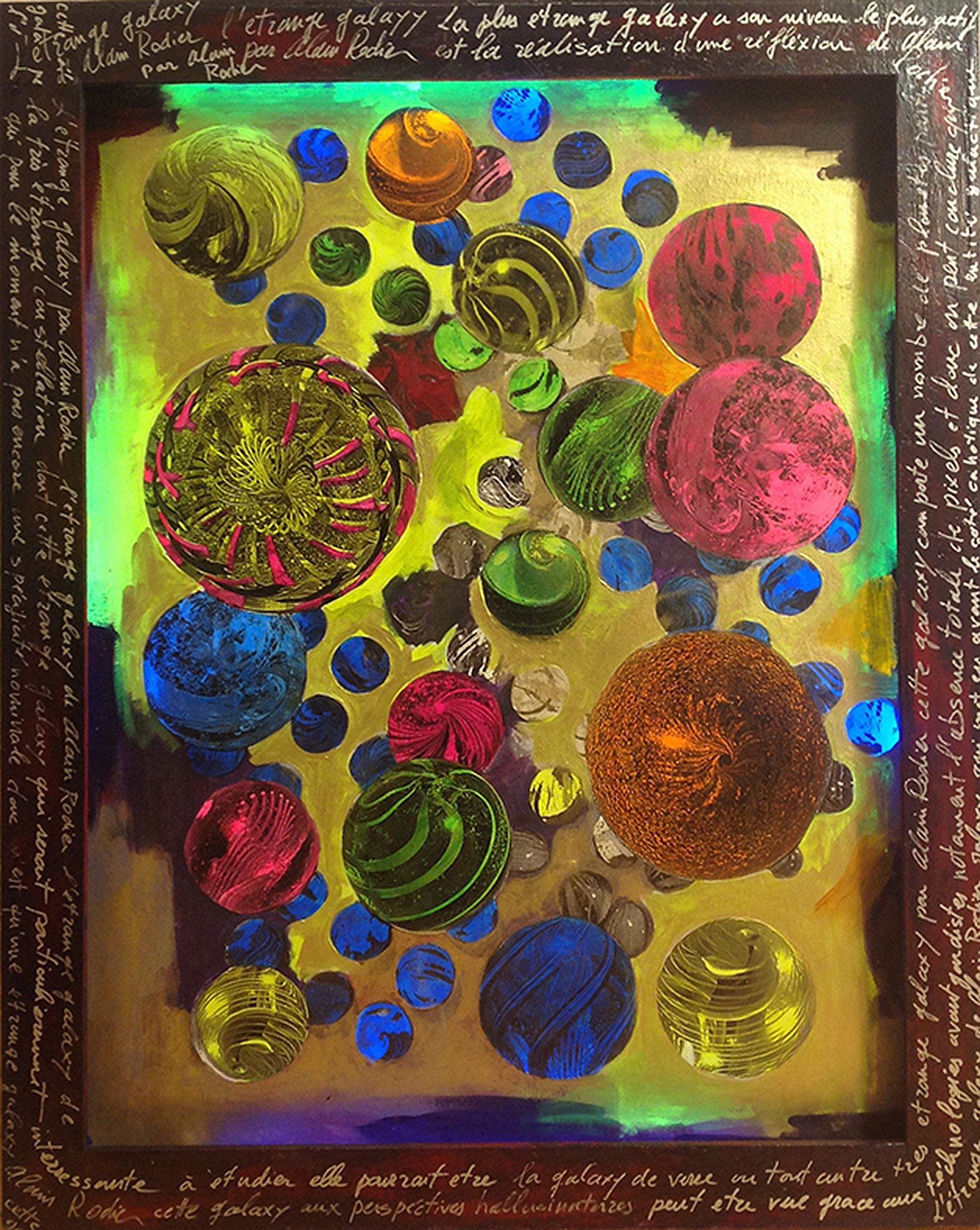 The Electric Galaxy Painting by Alain Rodier