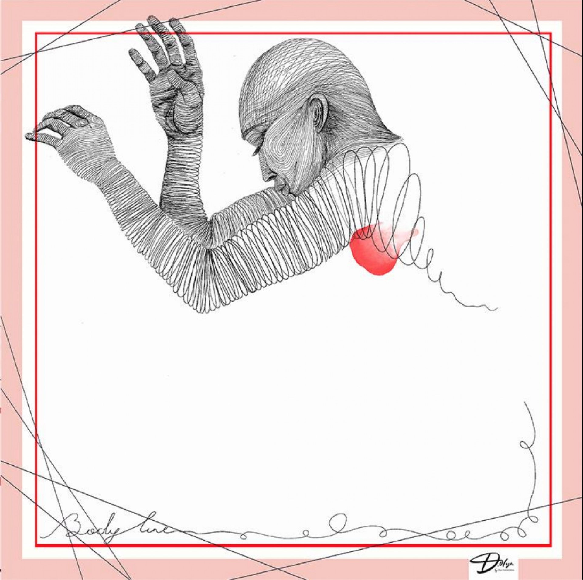 Body lines Drawing - Olga Dvoryanska - Jose Art Gallery