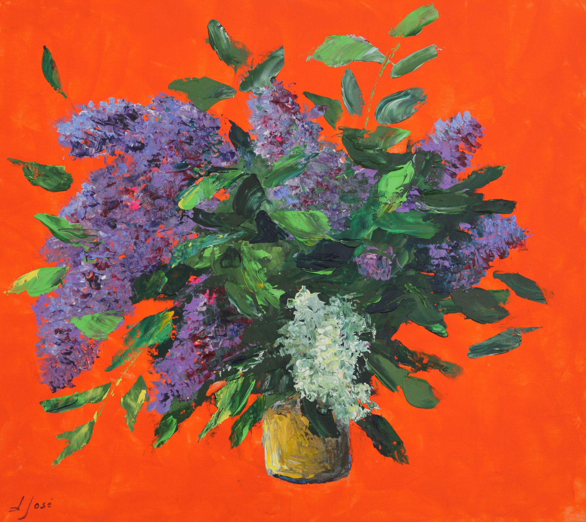 Lilac Painting by Alexander Jose - Jose Art Gallery