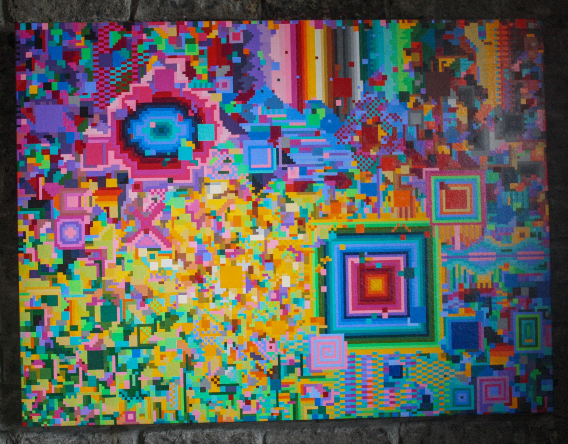 Historia de amor pixelada Pintura de Dick Jose Santos