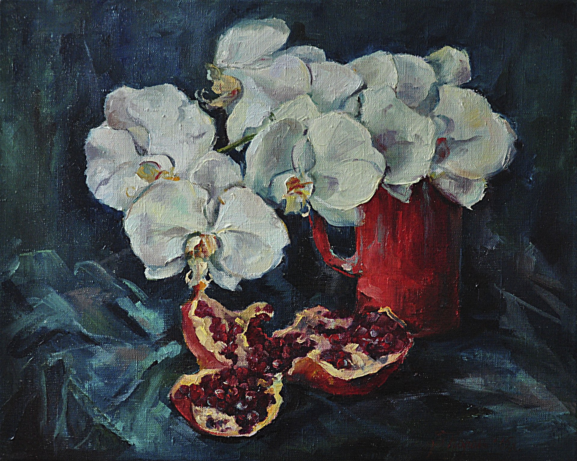 Ardent Orchid Painting by Tetiana Korol' - Jose Art Gallery