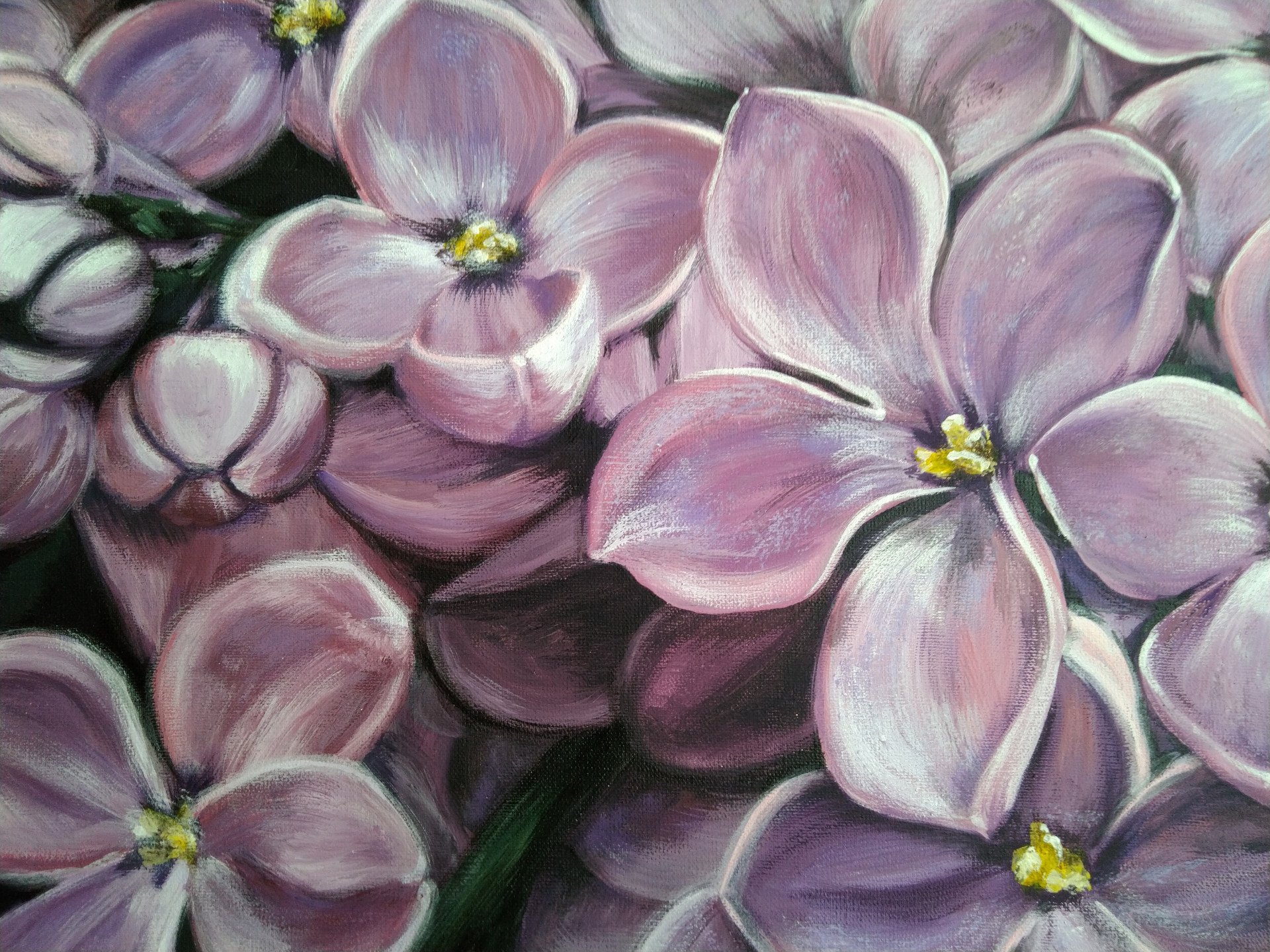 Lilac Painting by Halina Yedko - Jose Art Gallery