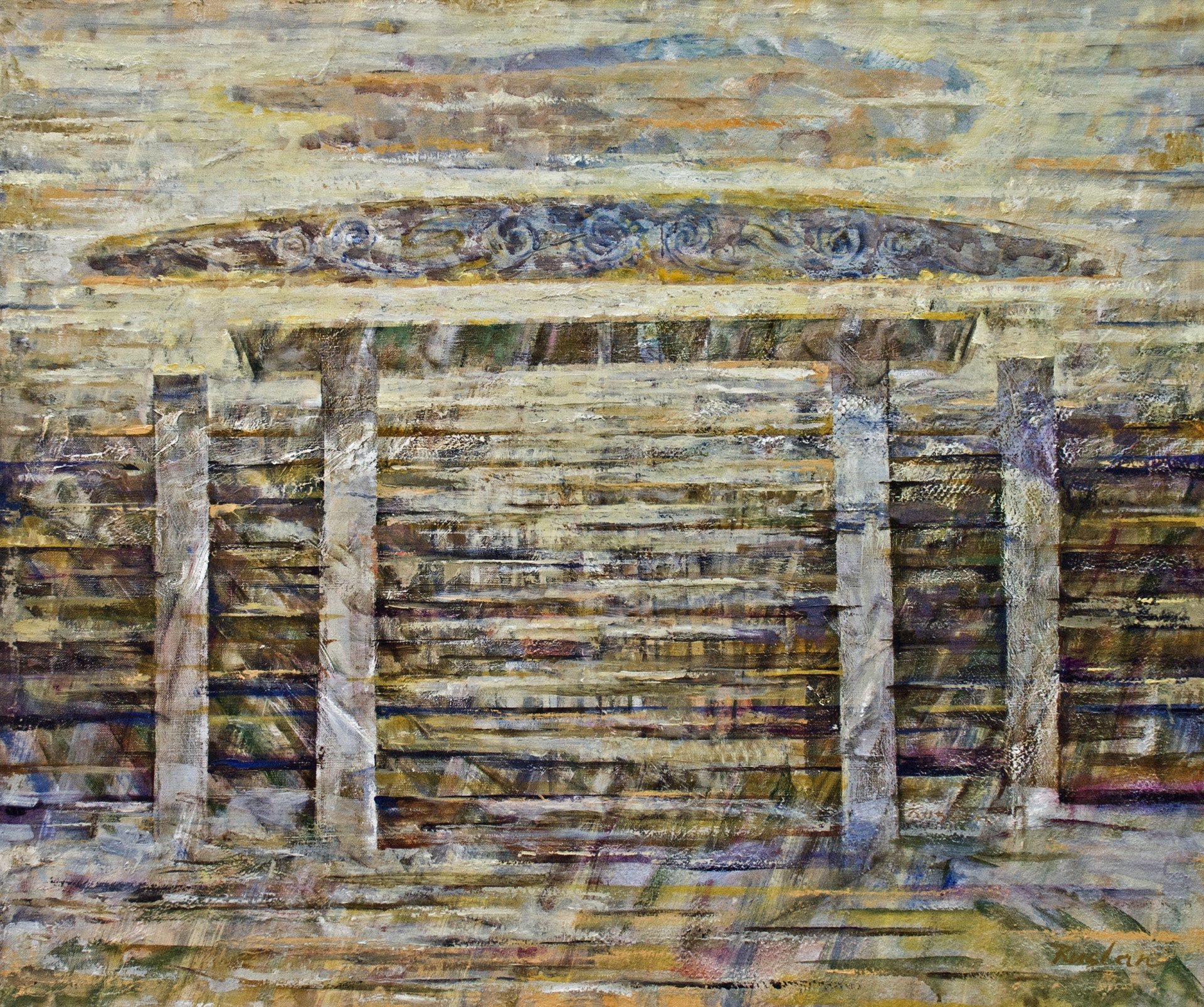 The Earth Gate Painting by ruslan pushkash