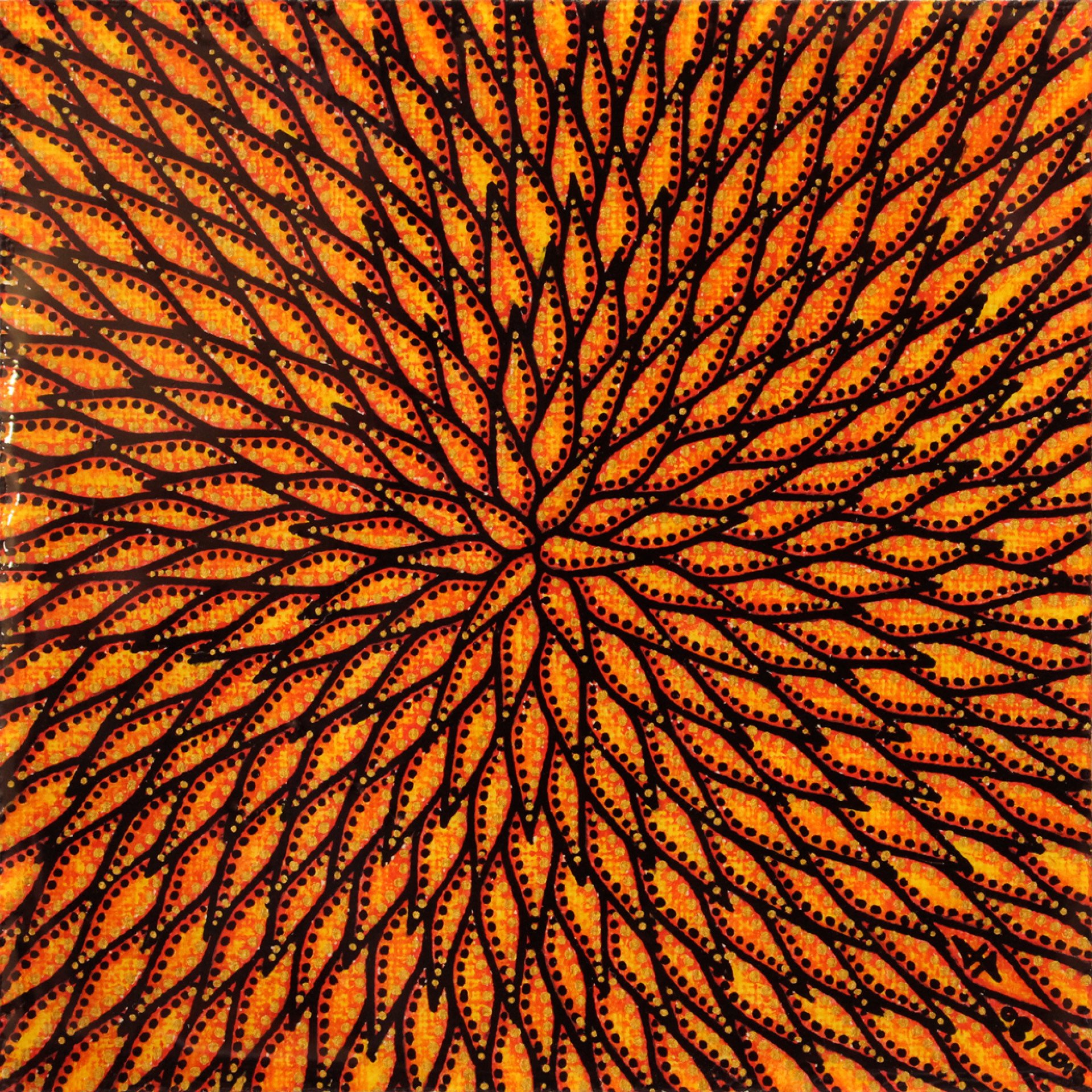 Sun floral Painting by Jonathan Pradillon - Jose Art Gallery