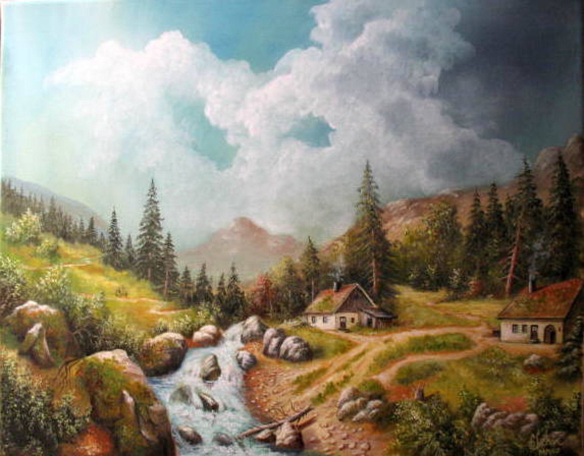 Far from the world Painting by Gérard JEHIN