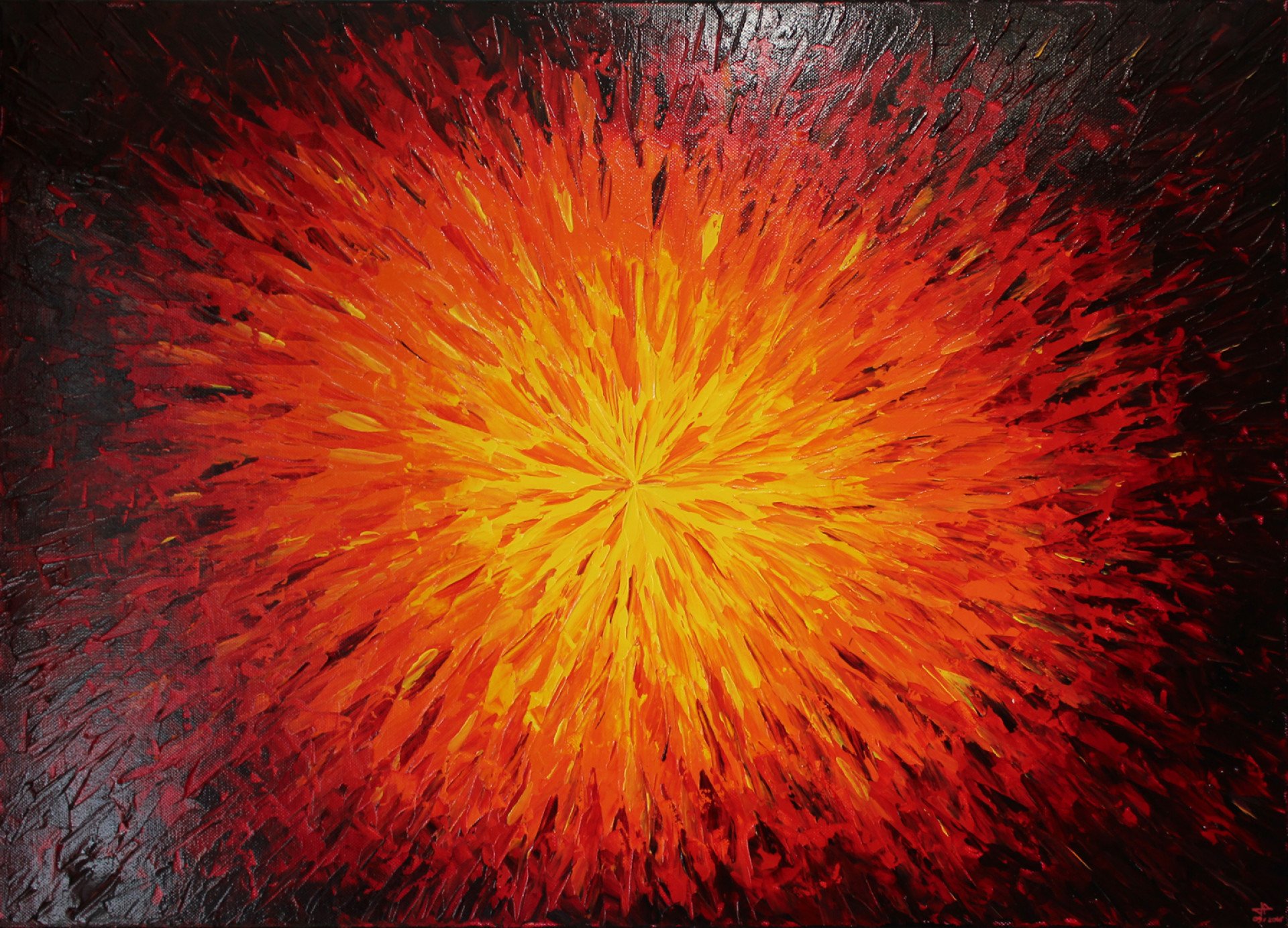 Flamboyant sparkle Painting by Jonathan Pradillon