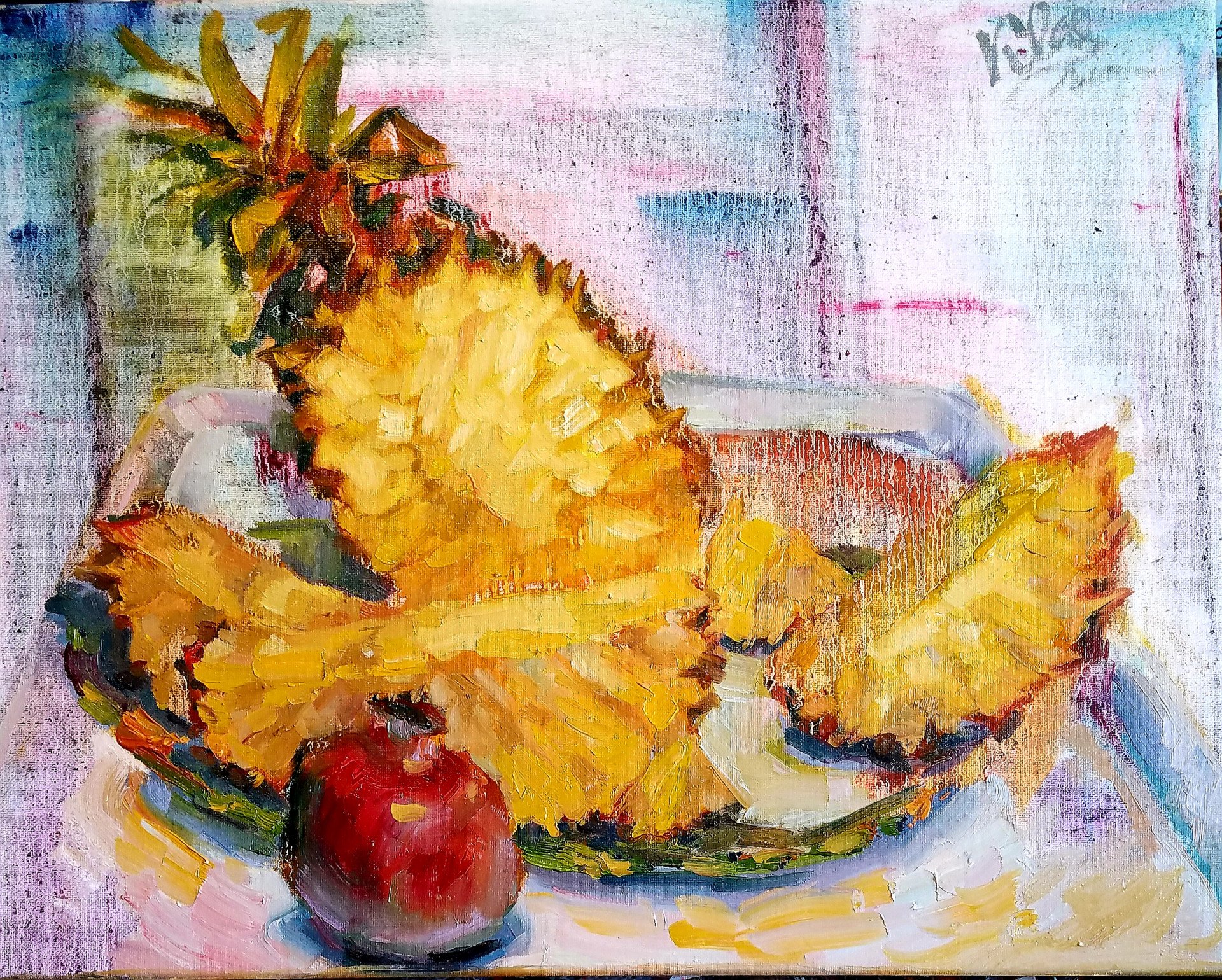 Still life by the window Painting by Alex Klas