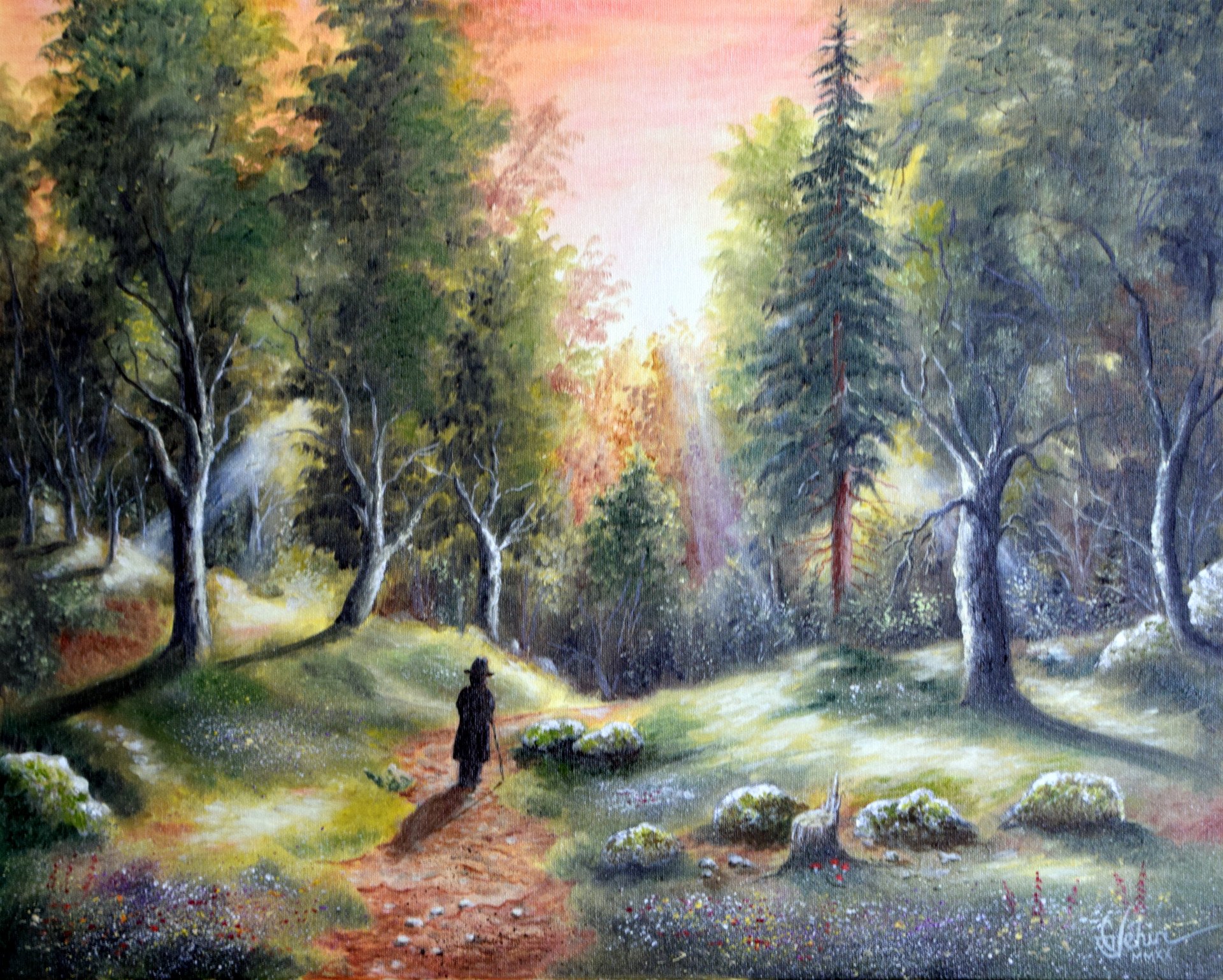 A Beautiful Autumn Morning Painting by Gérard JEHIN