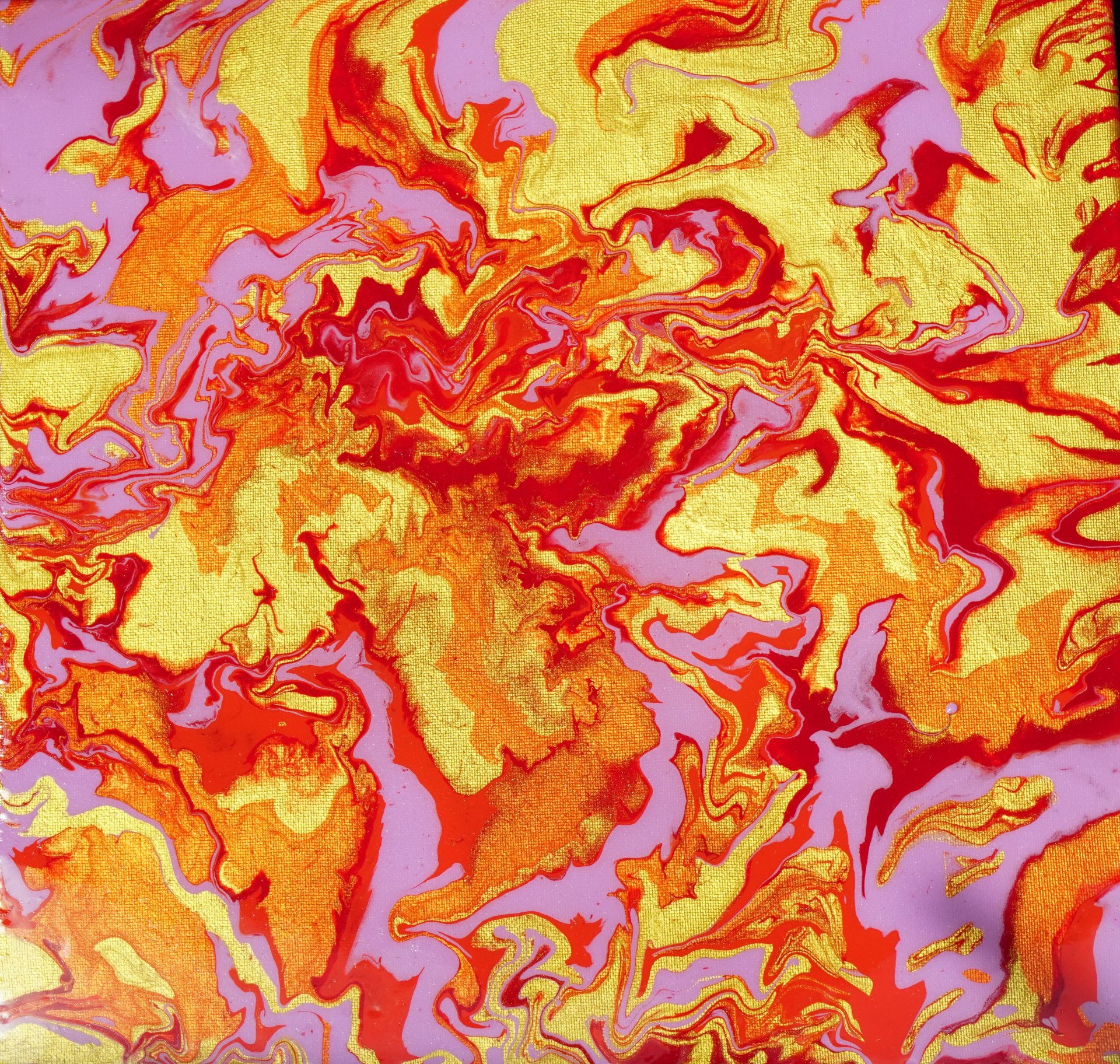 Psychedelic Sunset Painting by Alessia Camoirano Bruges