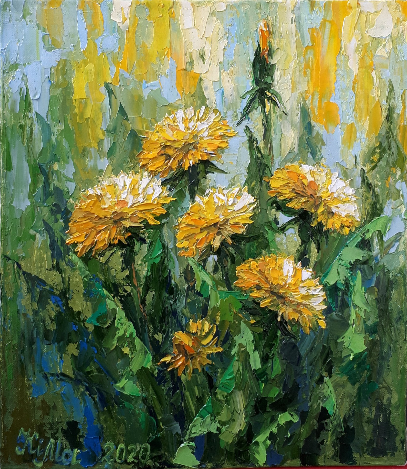 Soleado hola primavera Pintura de Marina Kirillova