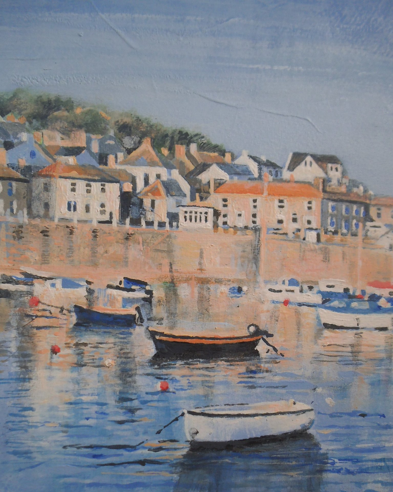 Mousehole harbour Painting by karenjane green.artist