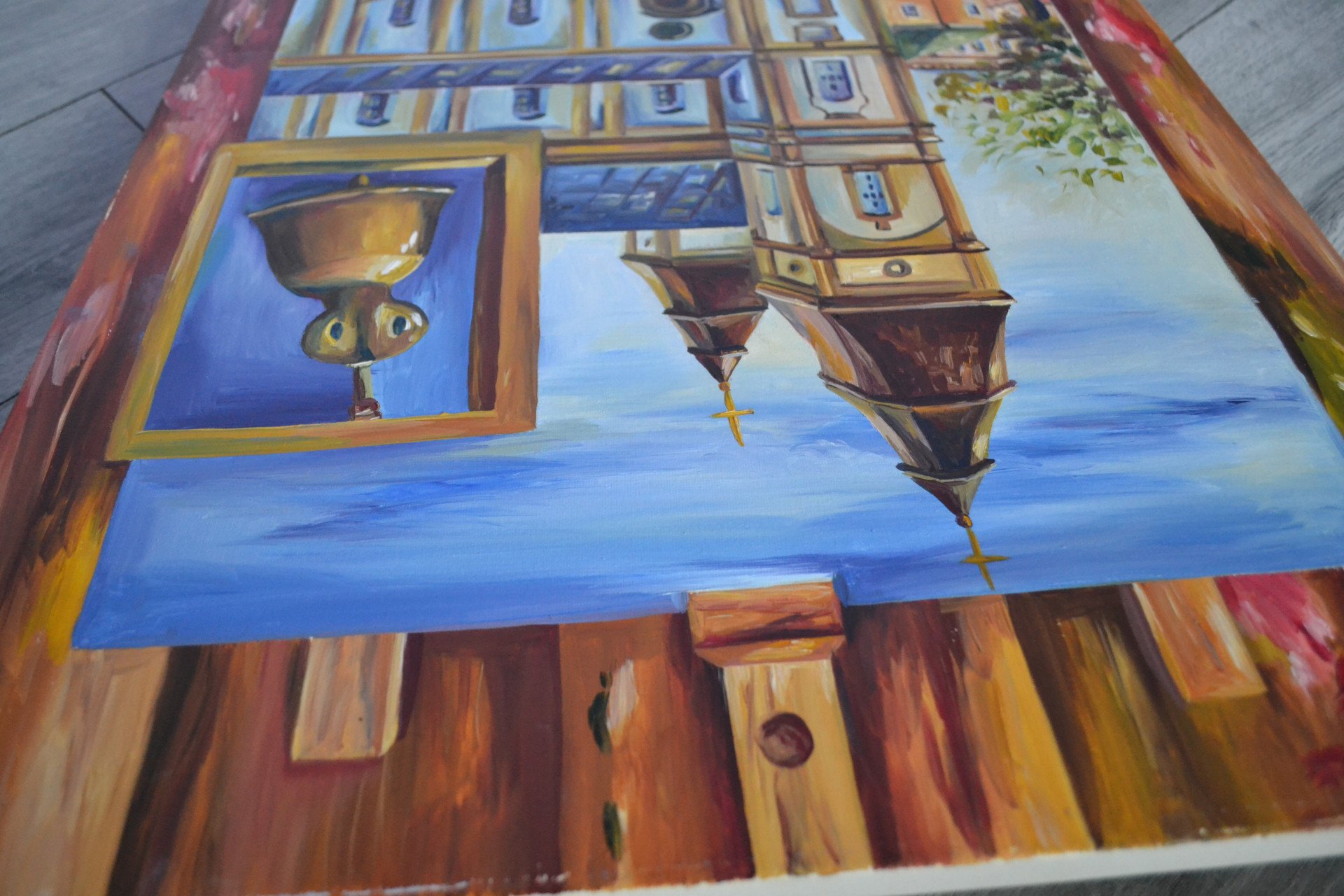 Staging Painting by Khrystyna Byk - Jose Art Gallery