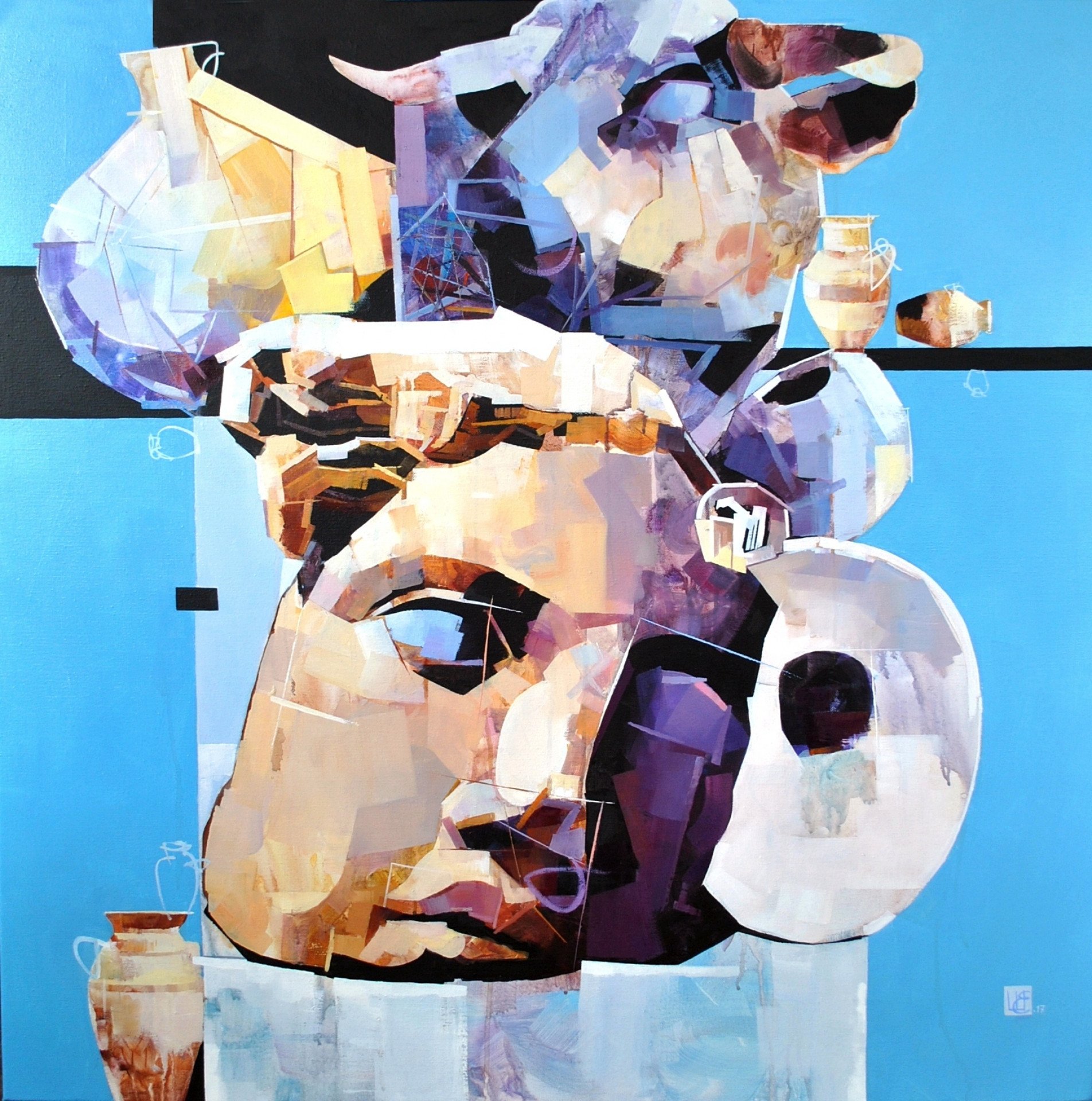 Antique still life Painting by Evgeniy Shapovalov