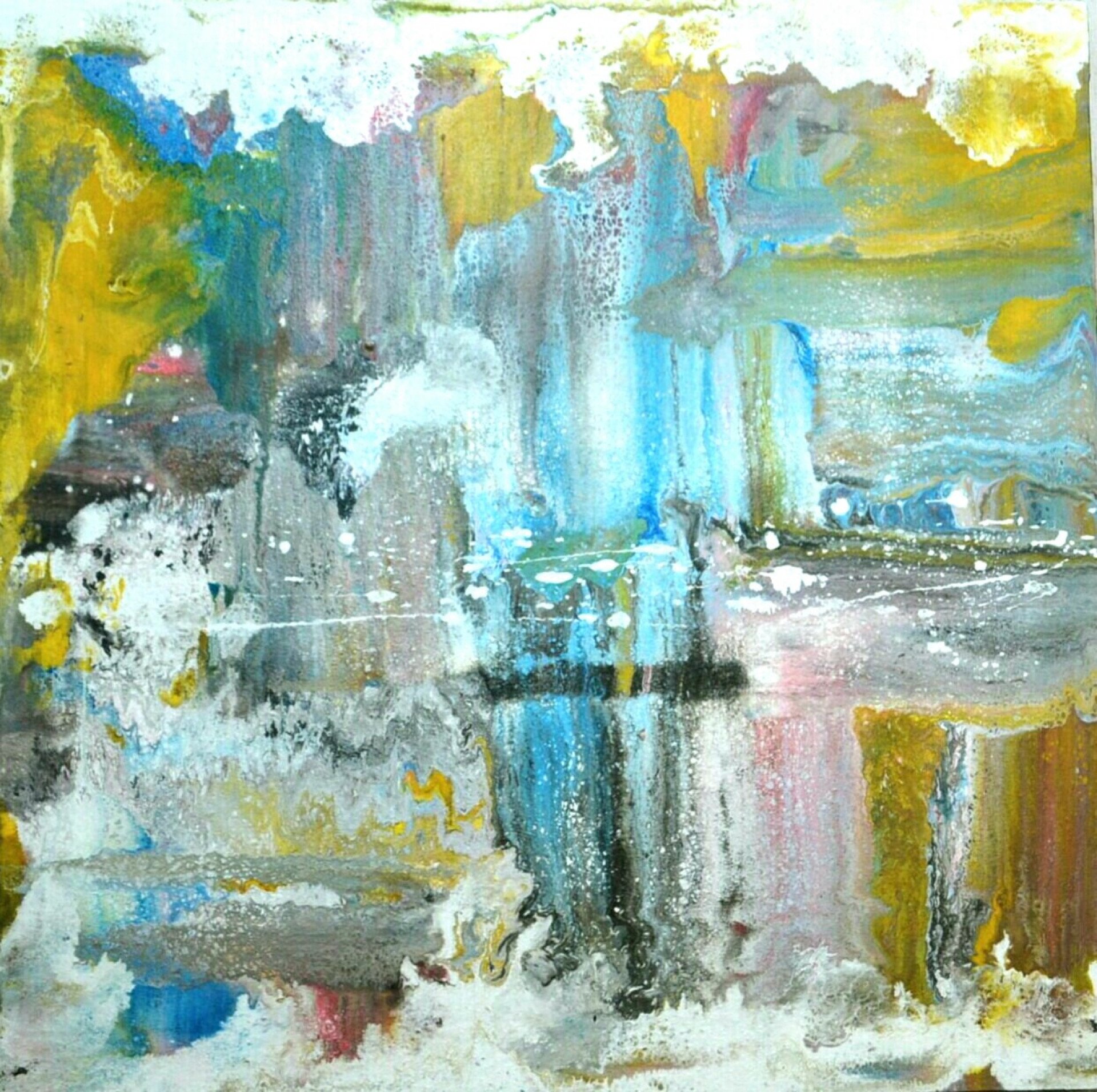 Waterfall/2017 Painting by Petro Osipov - Jose Art Gallery