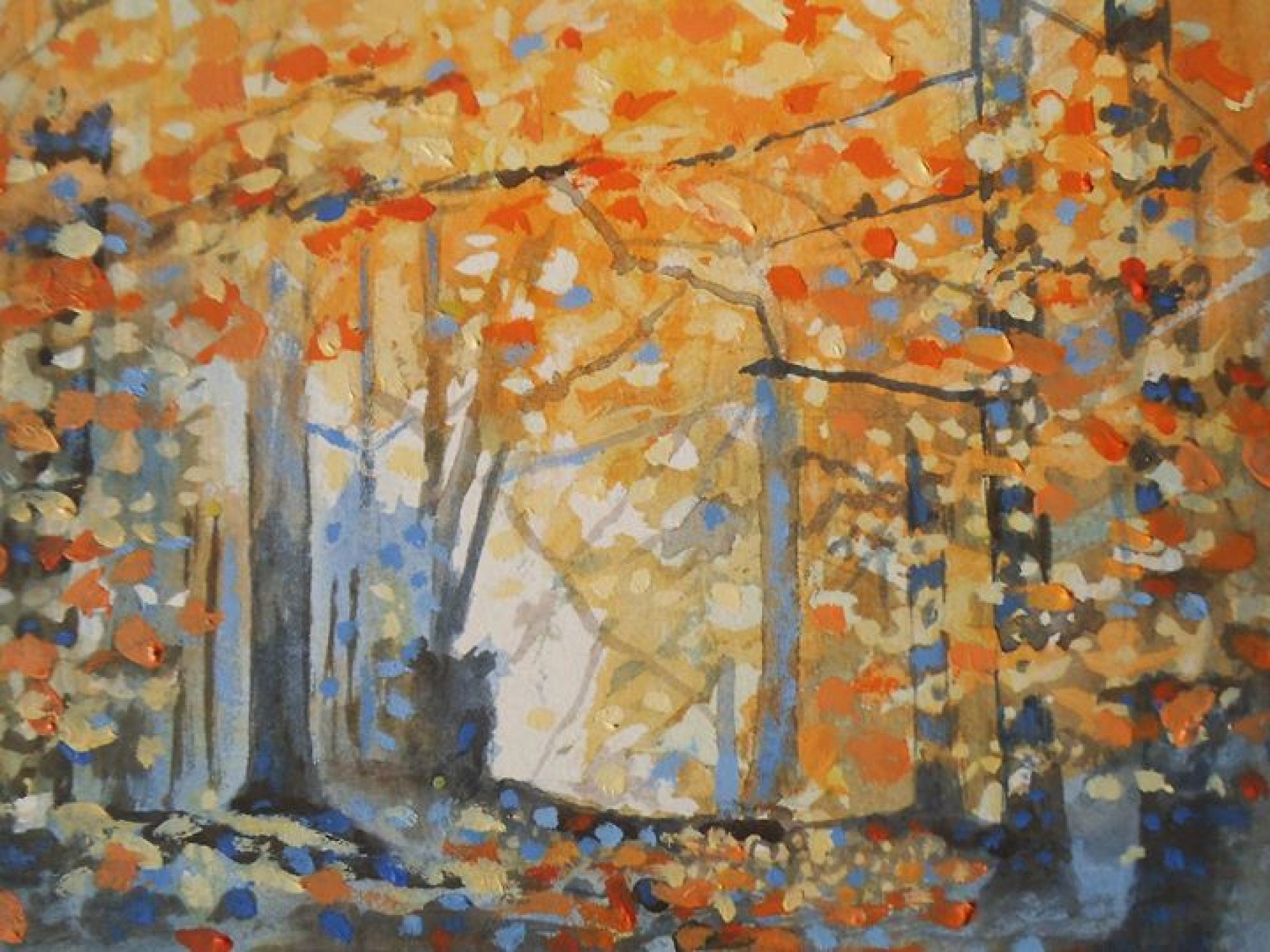 Brokenhurst forest Painting by karenjane green.artist