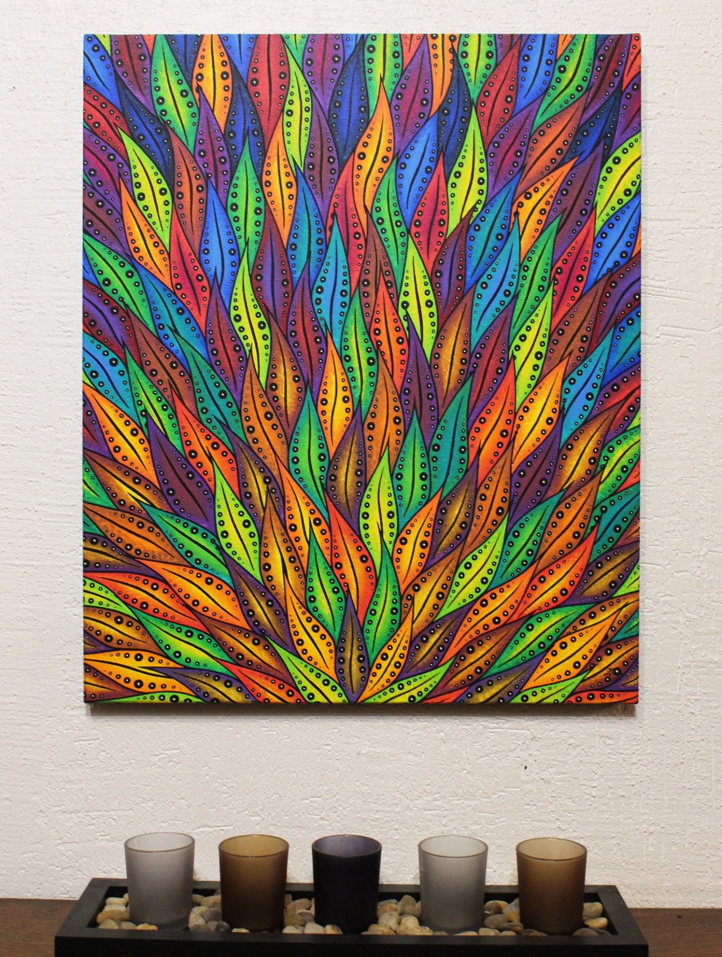 Flamboyant color movements Painting by Jonathan Pradillon