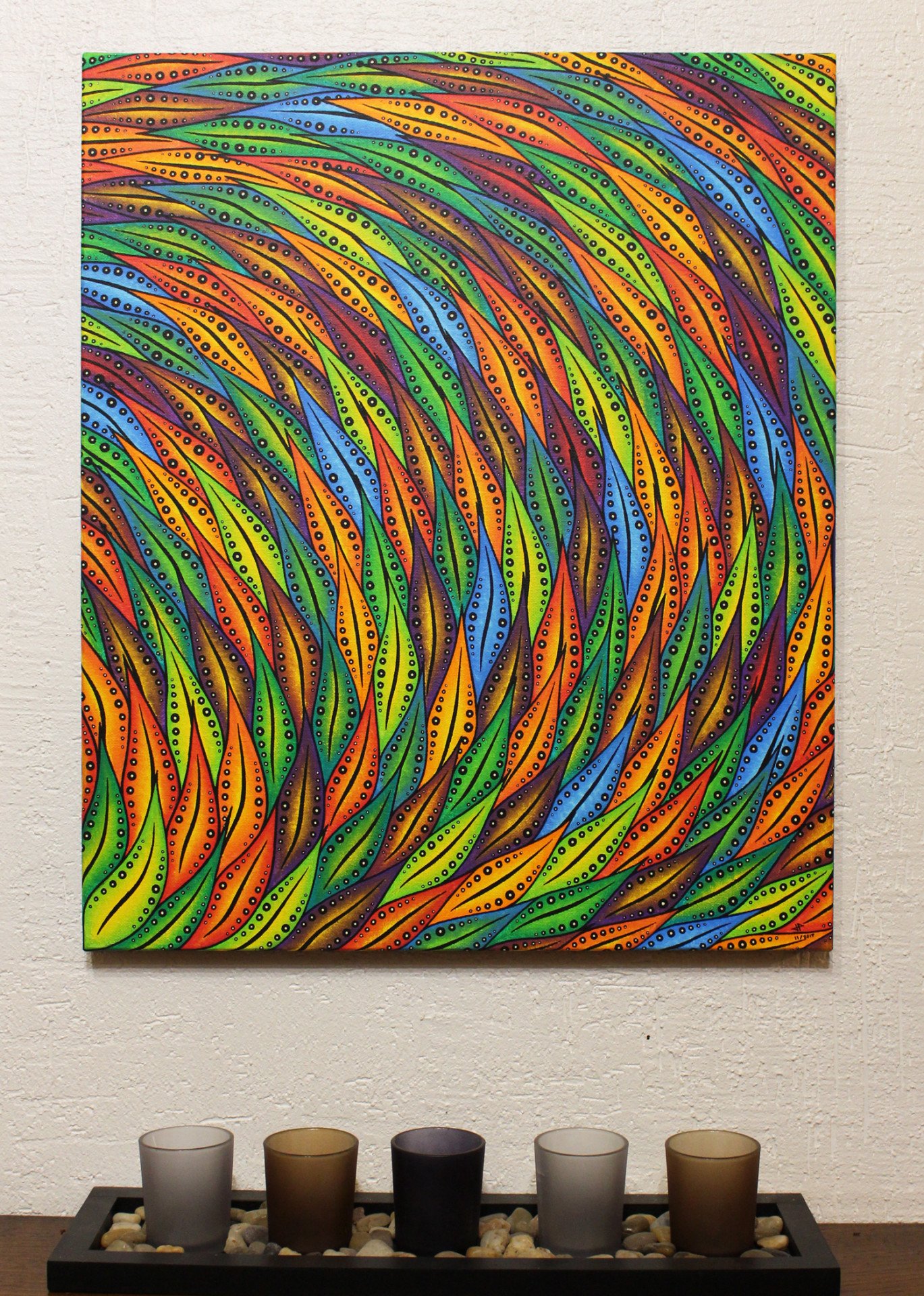 Flamboyant color movements Painting by Jonathan Pradillon