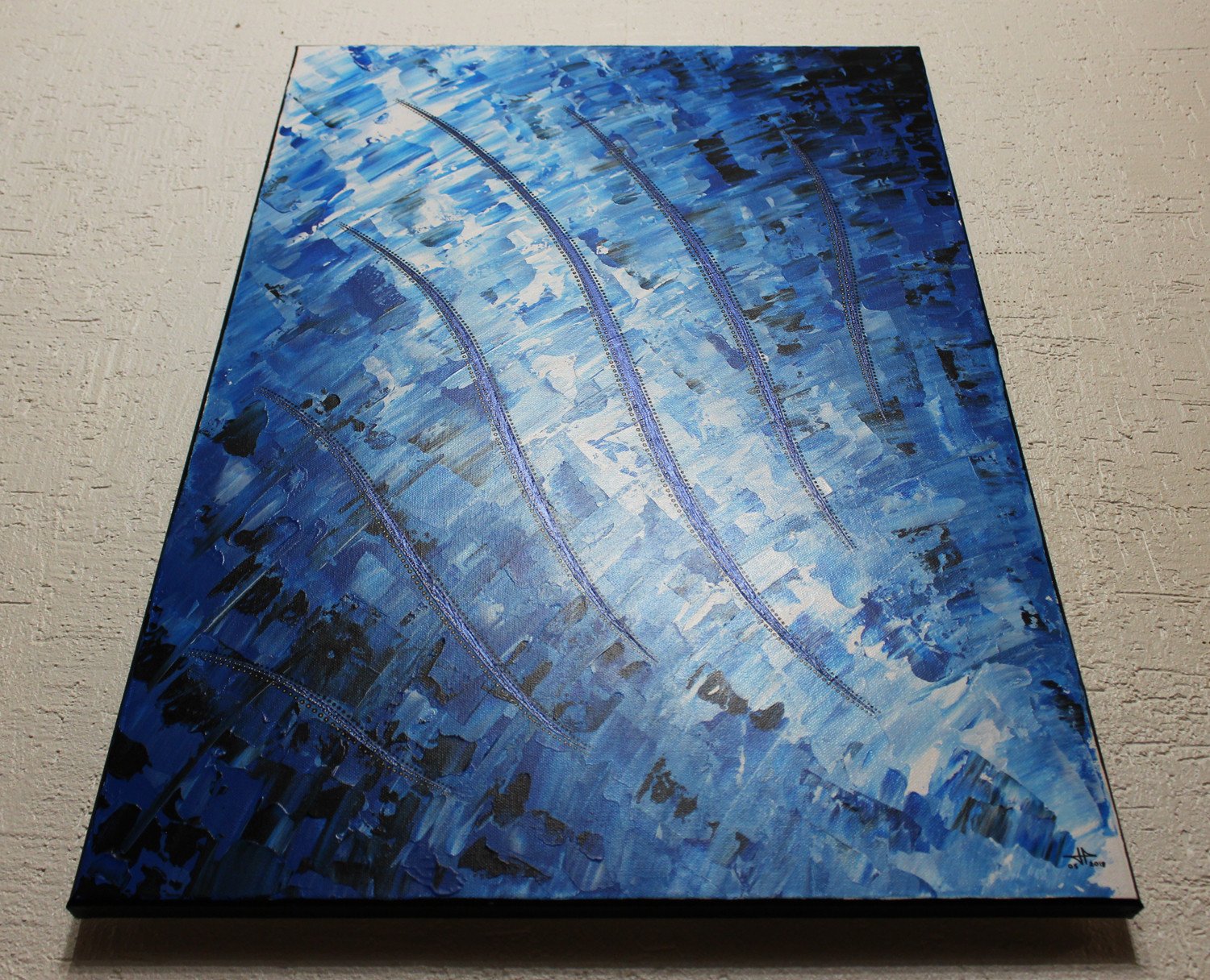 Opposite elements Painting by Jonathan Pradillon - Jose Art Gallery