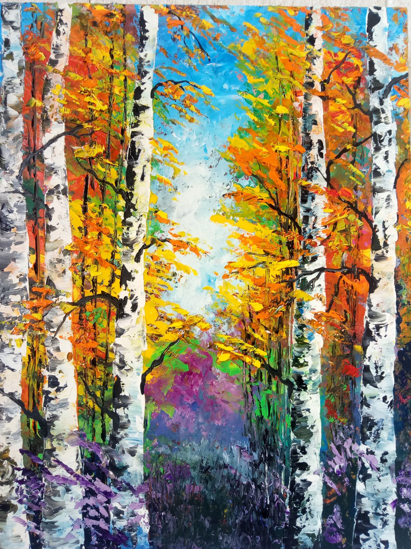 Birches Digital Art - Elena Kheveleva - Jose Art Gallery