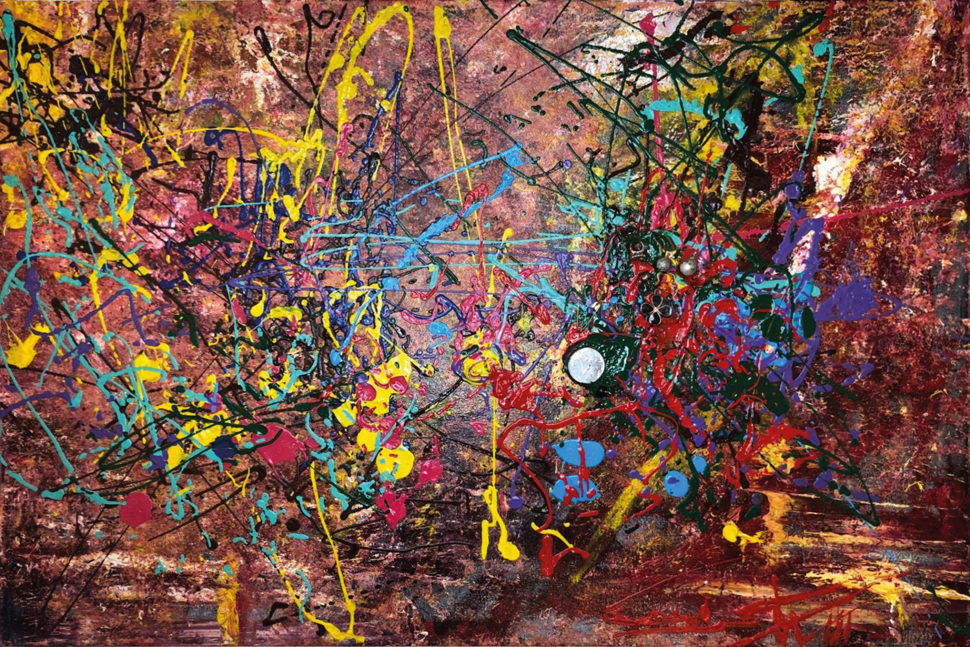 Men's tricks Painting by Kristina Andolini