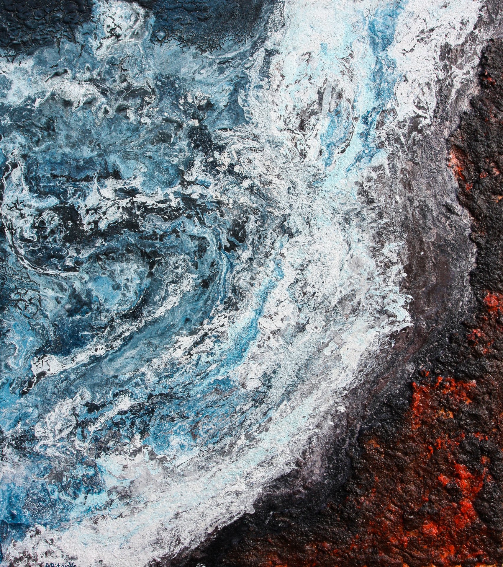 The void Painting by Anna Bitaieva - Jose Art Gallery